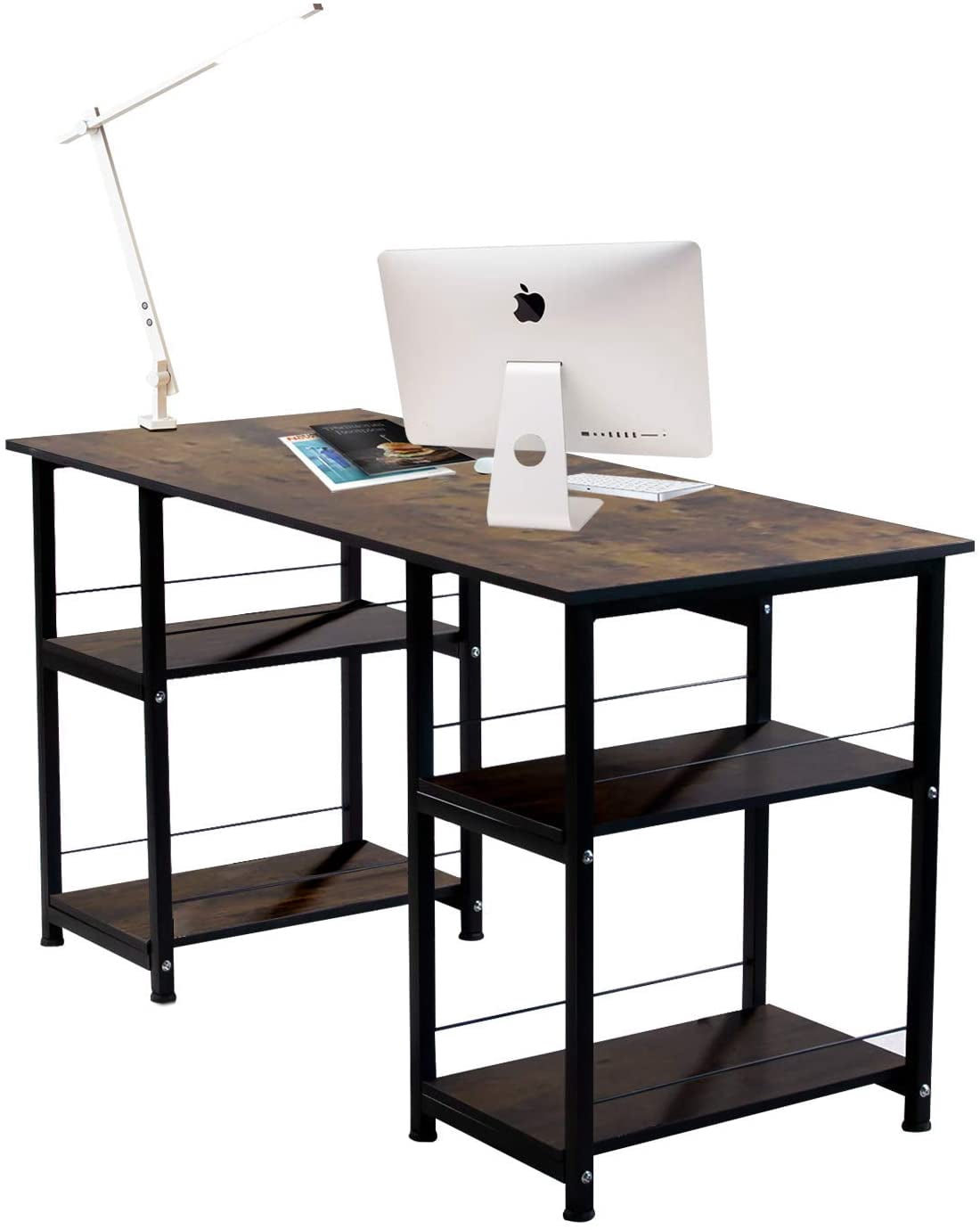 Jerry & Maggie - Computer Desk Home Office Desk One Side 2 Tiers ...