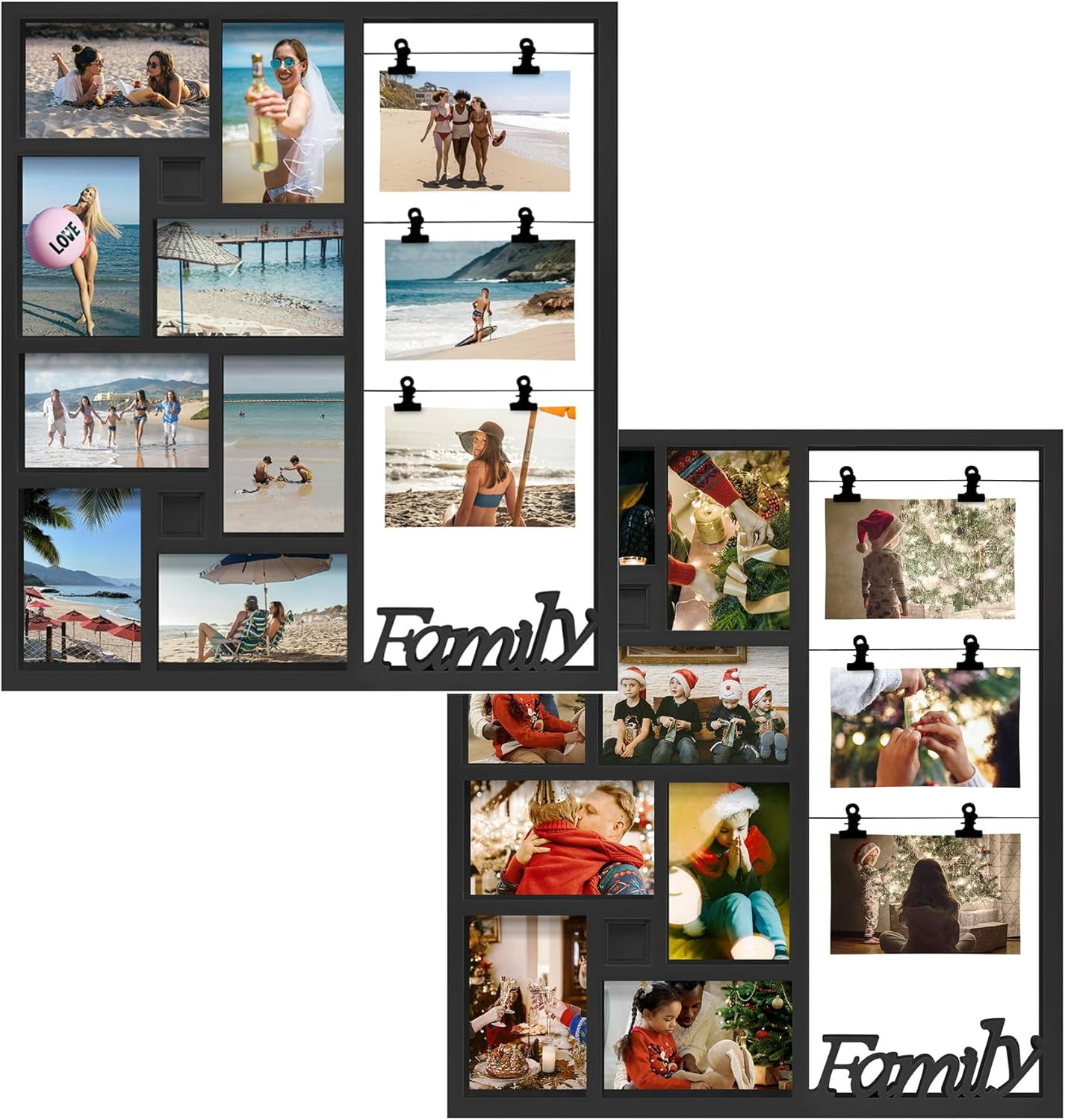 Jerry & Maggie Family Photo Frame, 11 Pictures Frame Multi Selfie ...
