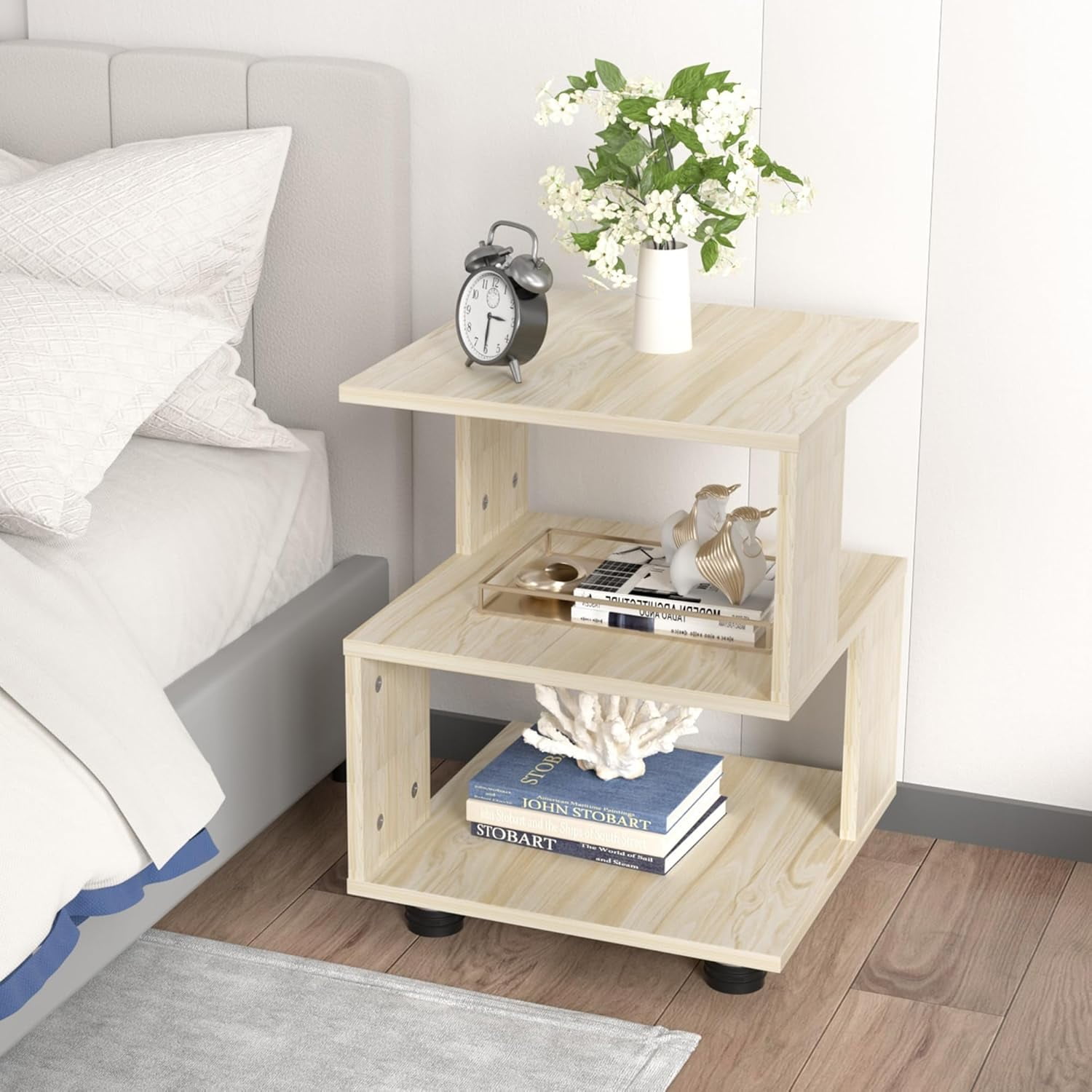 Jerry & Maggie Magic Cube Nightstand Decor, Modern Nightstand for ...