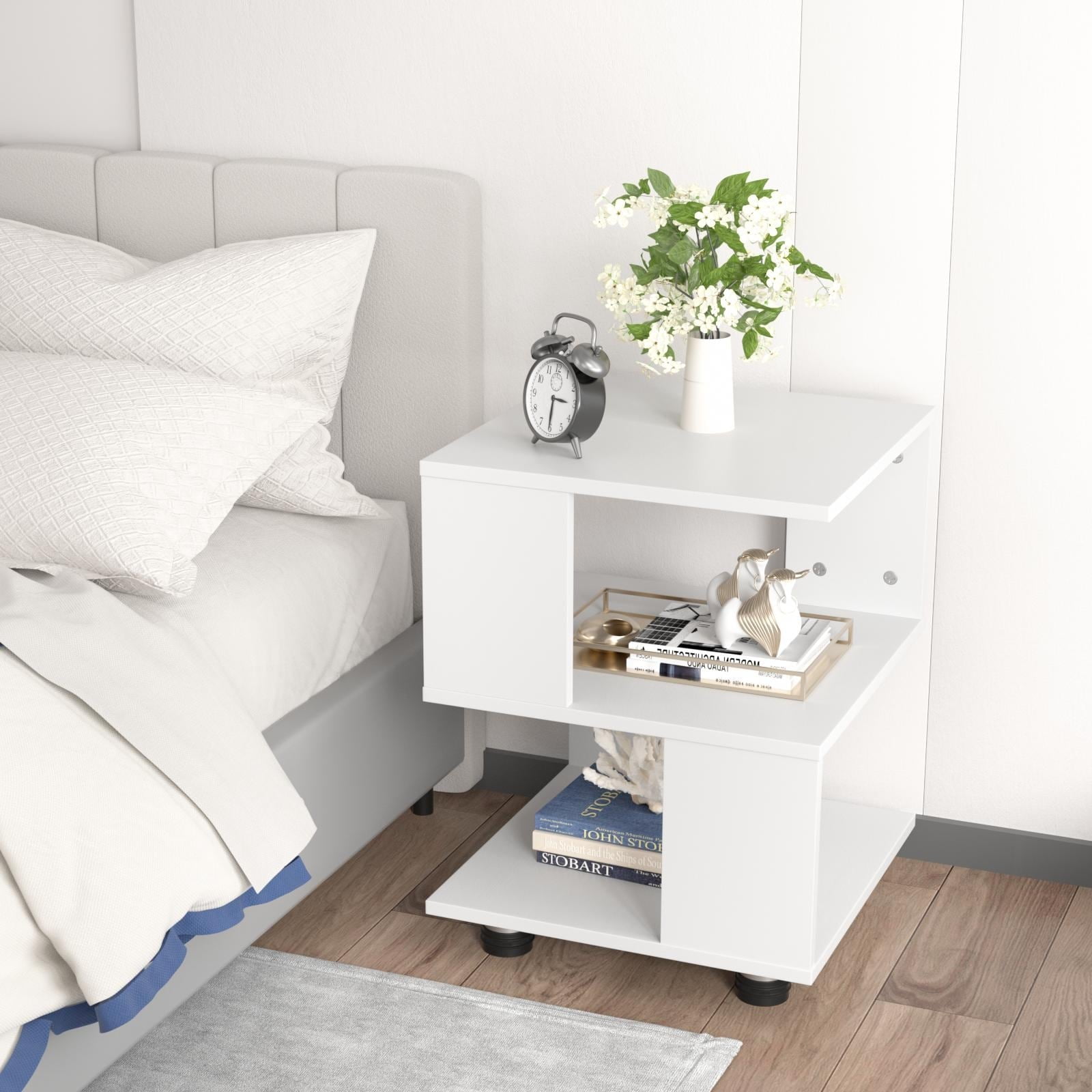 Jerry & Maggie Modern 2-Tier Magic Cube Nightstands with Timeless ...