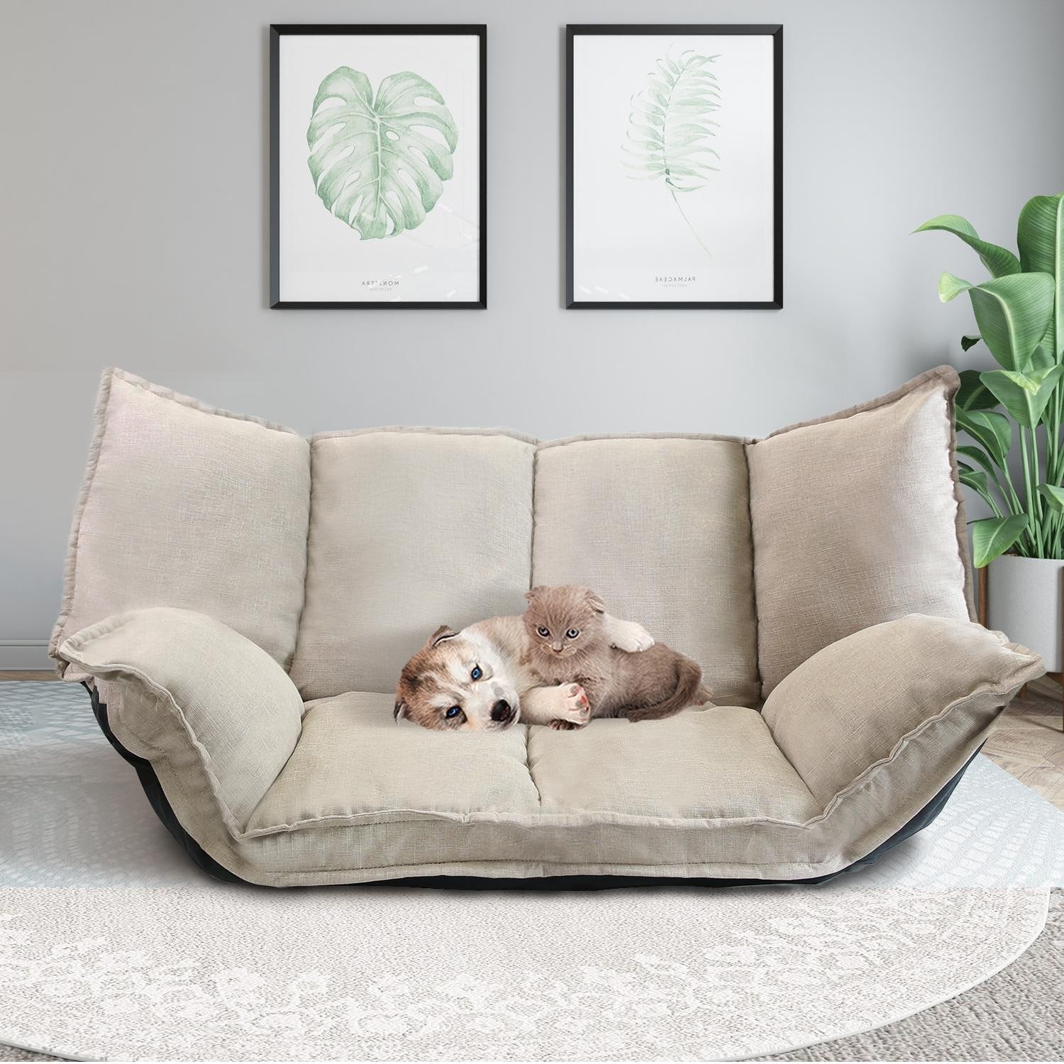 Jerry & Maggie Modern Lazy Sofa Cute Futons Sets Comfortable Adjustable ...