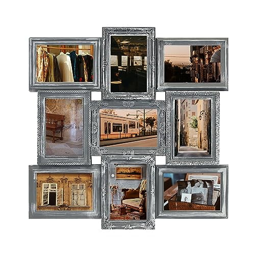 Jerry & Maggie - Photo Frame 20"X20" Gray Curved Square Shape Photo ...