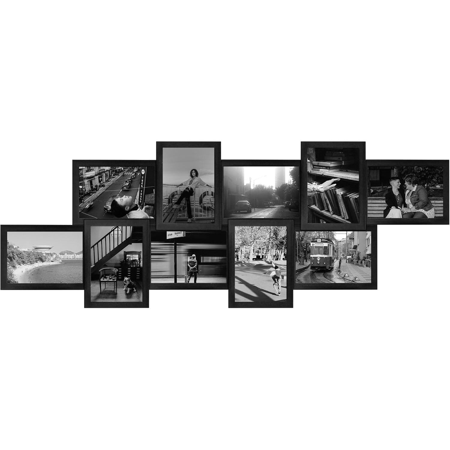 Jerry & Maggie Photo Frame 33x13, Family Picture Frames Collage Wall ...