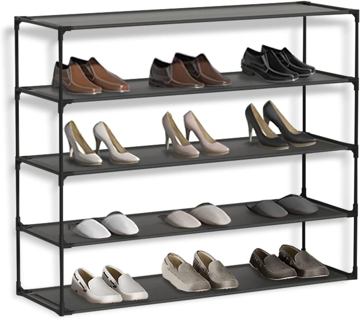 Jerry & Maggie Simple Trending 5 Tier Stackable Shoe Rack for Garage ...