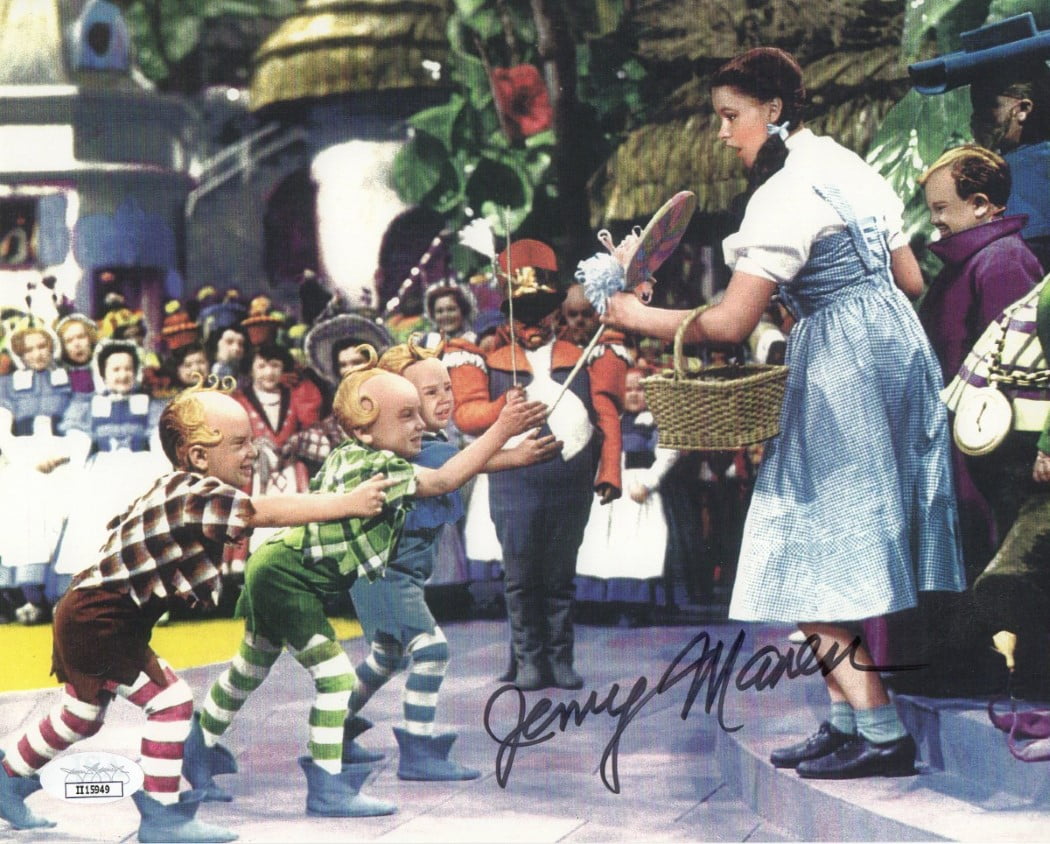 Jerry Maren Signed Autographed 8X10 Photo The Wizard of Oz Munchkin JSA ...
