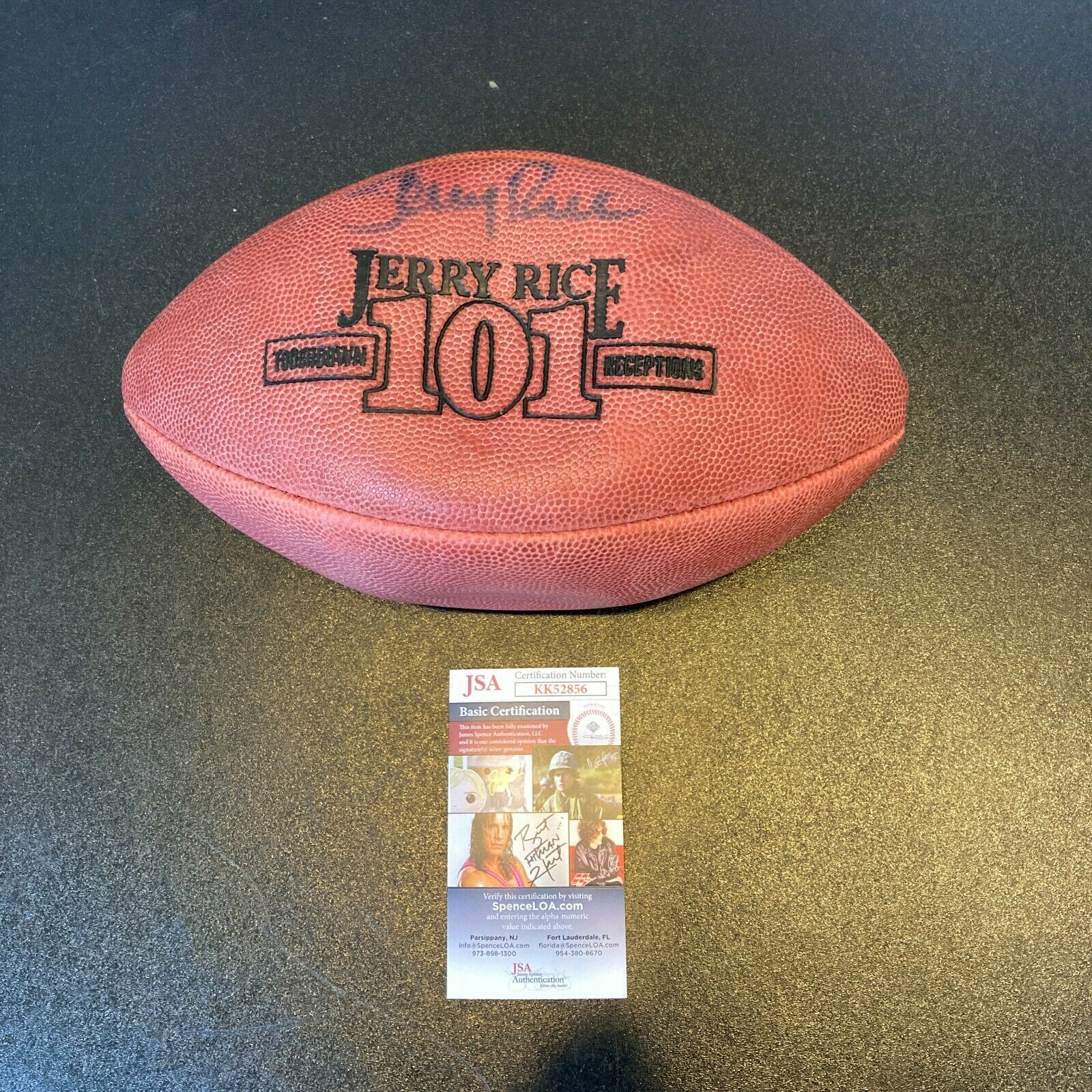 Jerry Rice 101 Touchdowns Signed NFL Special Edition Game Football With ...