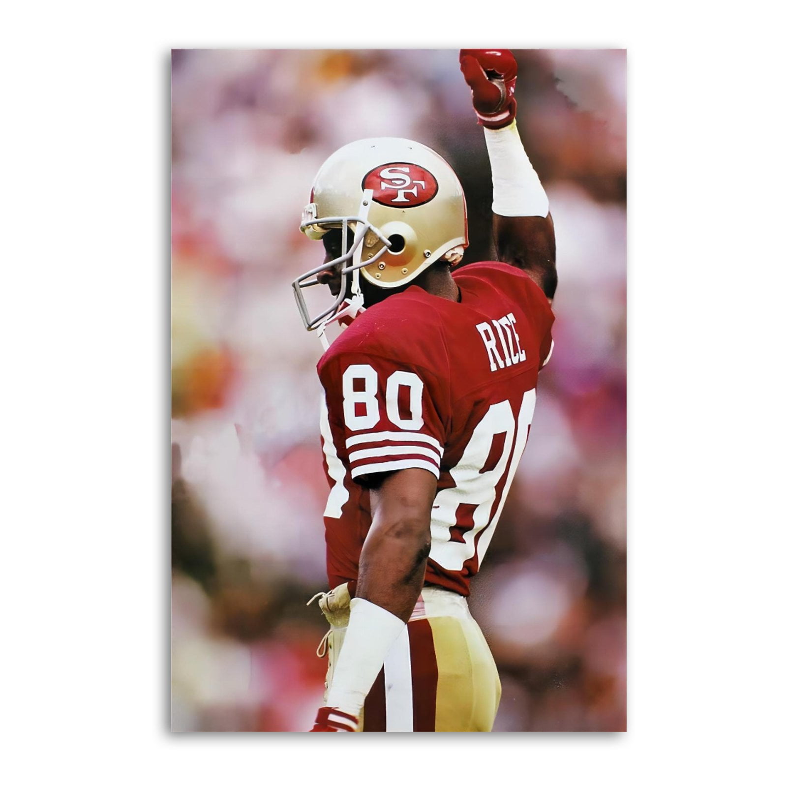 Jerry Rice American Football Painting On Canvas Wall Art Poster Scroll ...