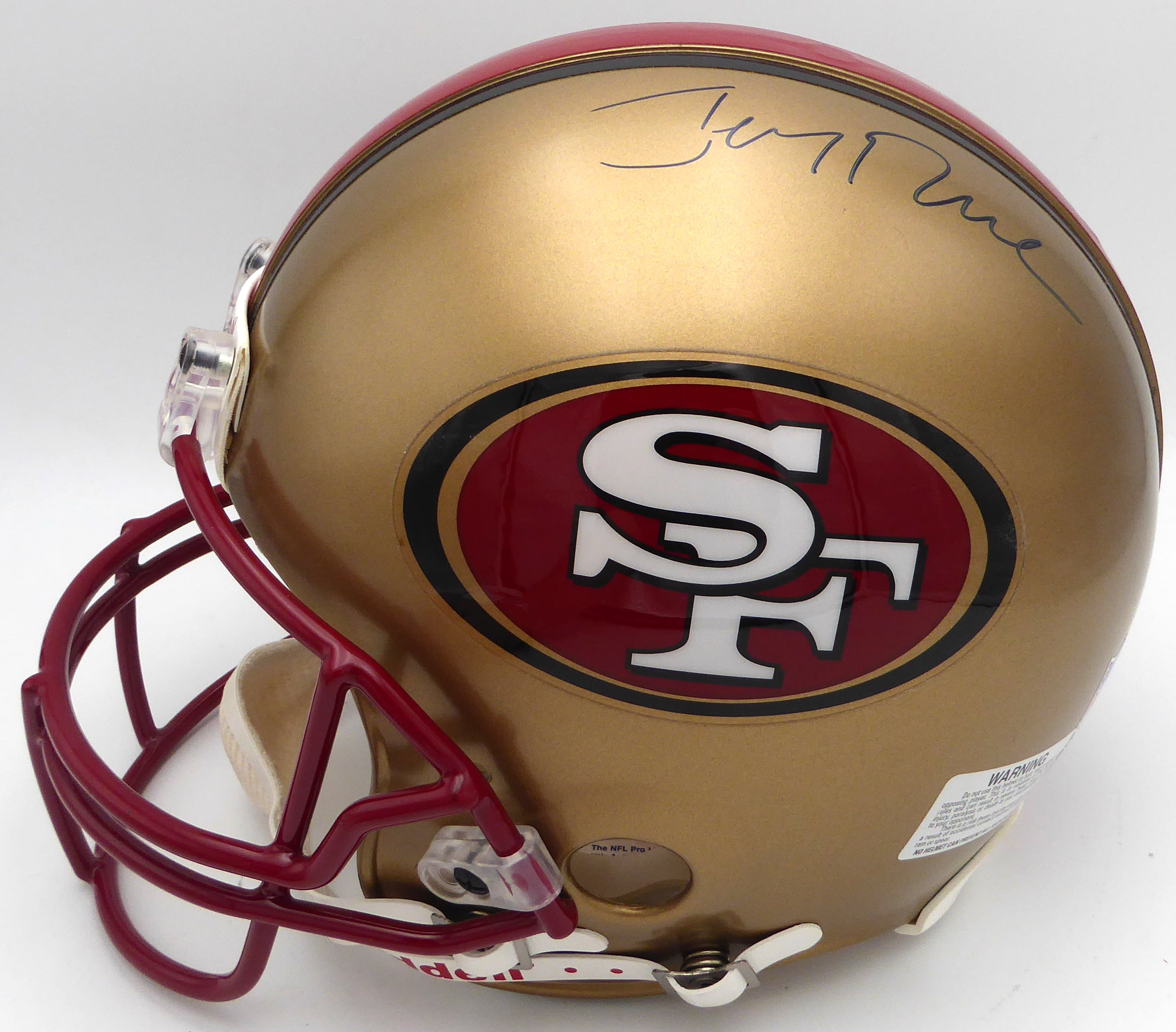 Jerry Rice Autographed Full Size Authentic Helmet San Francisco 49ers ...