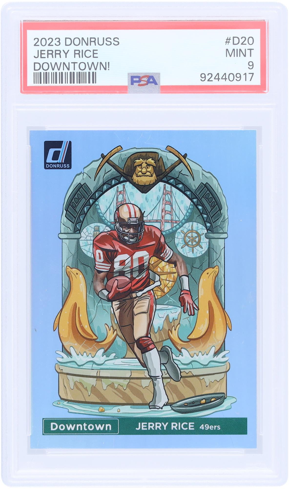 Jerry Rice San Francisco 49ers 2023 Panini Donruss Downtown #D-20 PSA ...