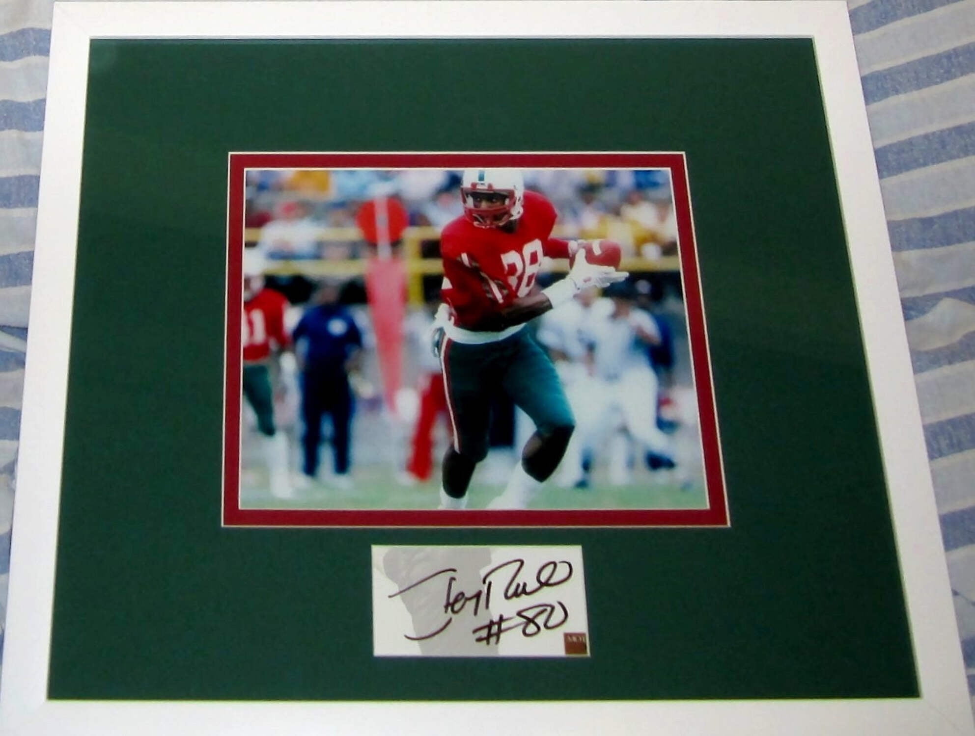 Jerry Rice autograph framed with Mississippi Valley State 8x10 photo ...