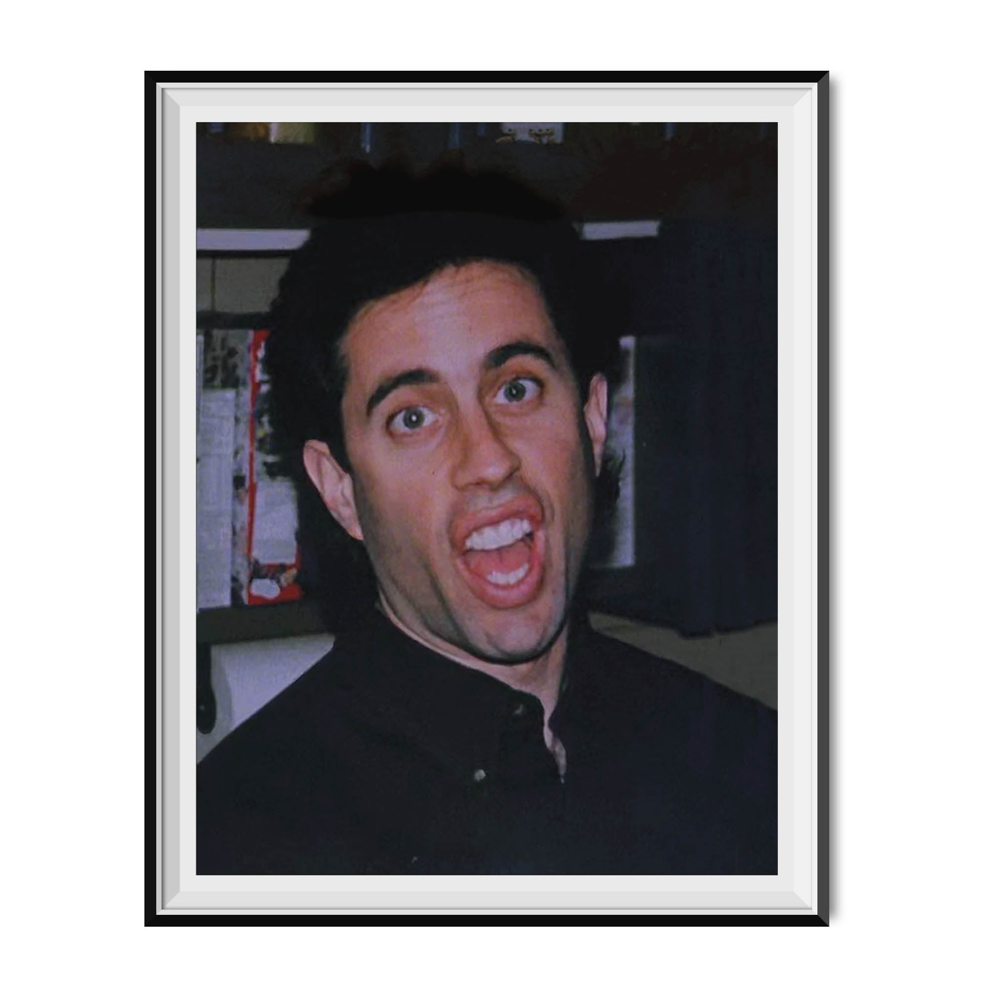 Jerry Seinfeld Name Wall Surprise Photo TV Show Kiss Hello Photograph ...