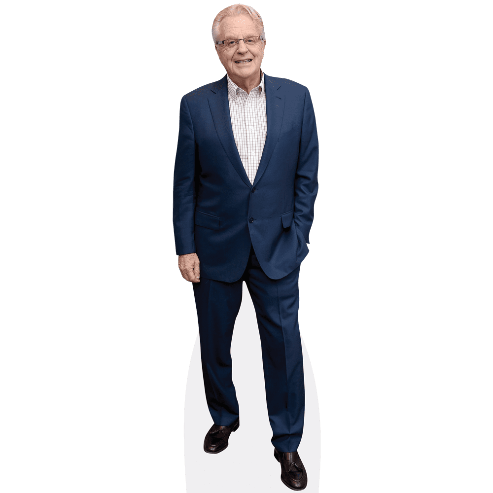 Jerry Springer (Blue Suit) Lifesize Cardboard Cutout Standee - Walmart.com