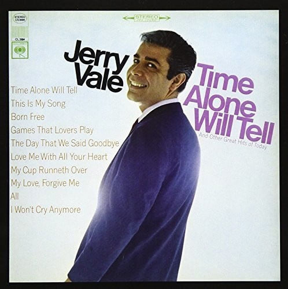 Jerry Vale - Time Alone Will Tell And Today's Great Hits - Music & Performance - CD - Walmart.com