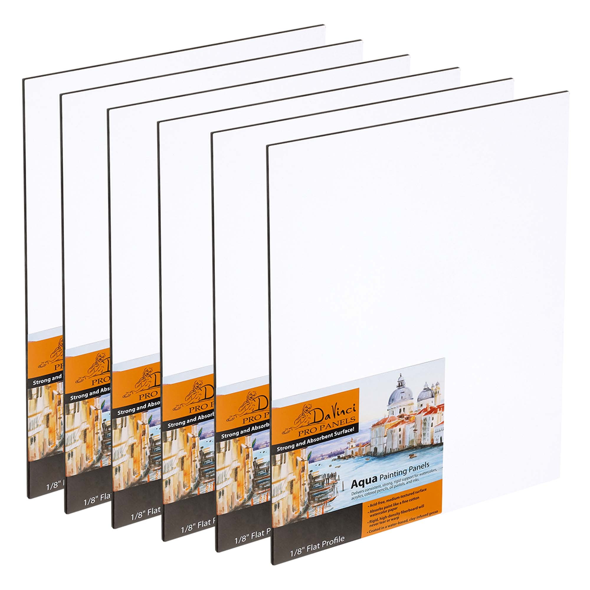 Jerry's Artarama Da Vinci Aqua Pro Panels - 16x20" - 6-Pack - 1/8 ...