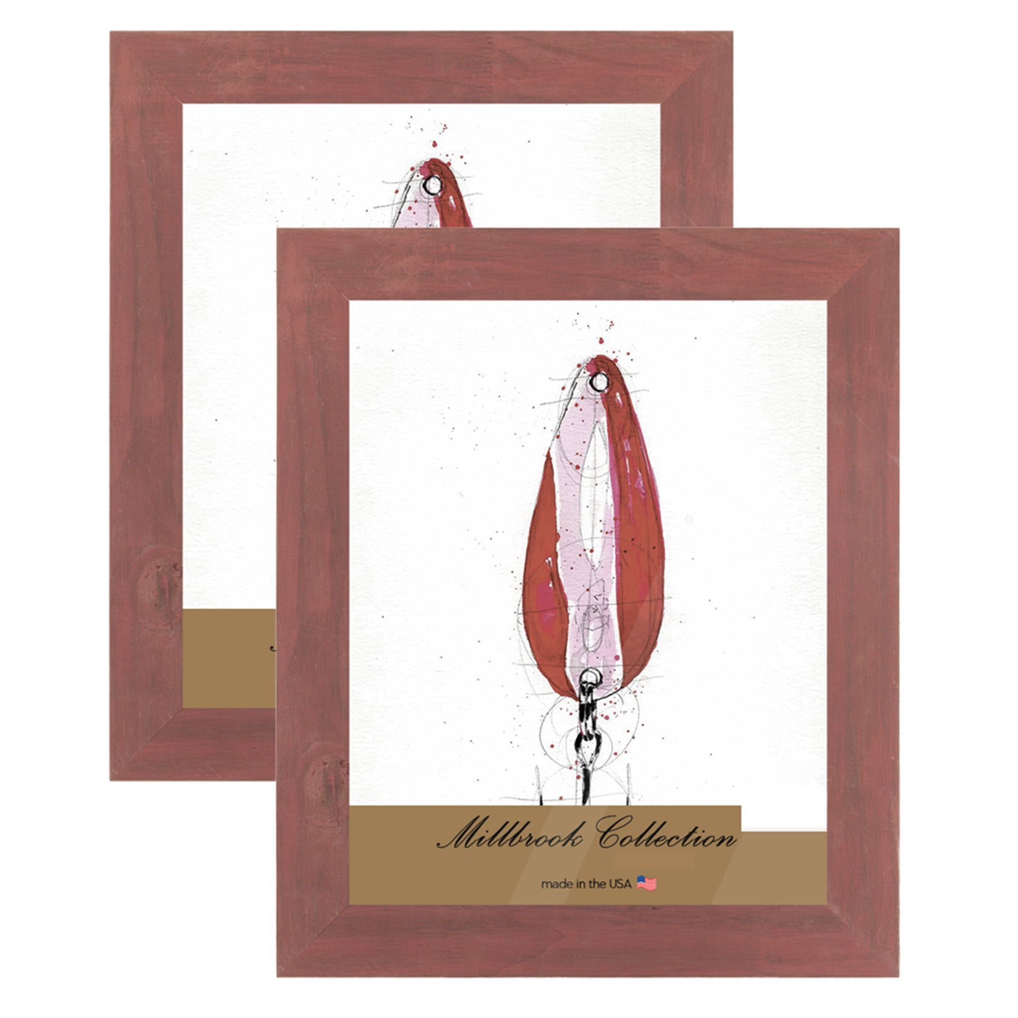 Millbrook Collection Country Chic Wood Picture Frames, 2-Pack, 14x18 ...