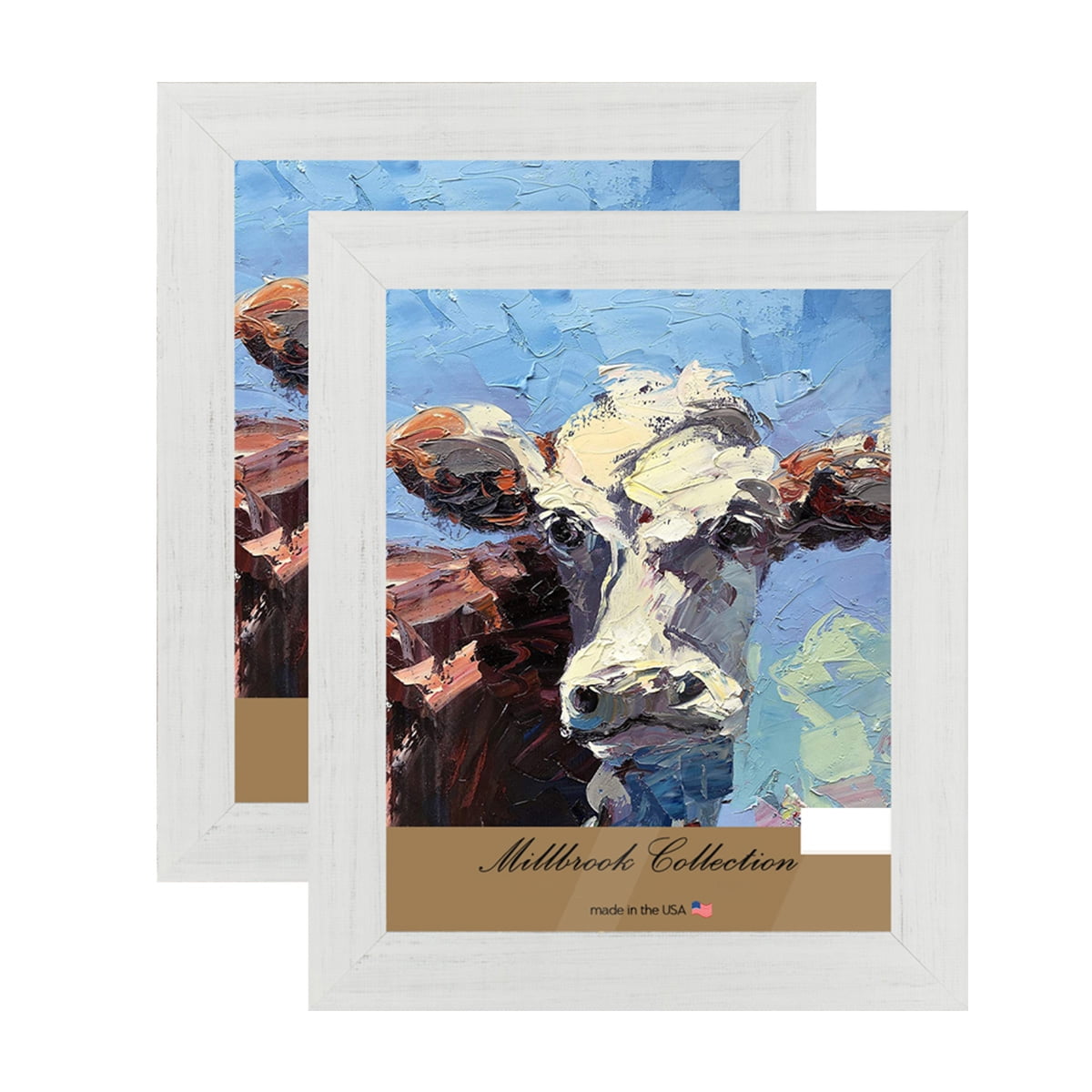 Millbrook Collection Country Chic Wood Picture Frames, 2-Pack, 14x18 ...