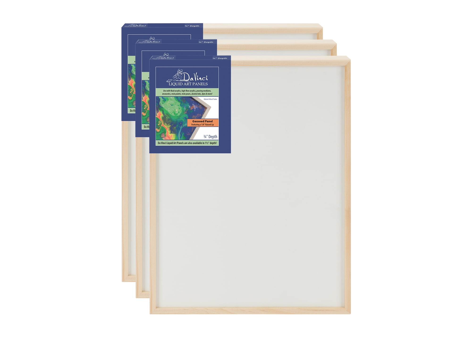Jerry's Artarama Professional Art Panels for Fluid Acrylics (Pack of 3 ...