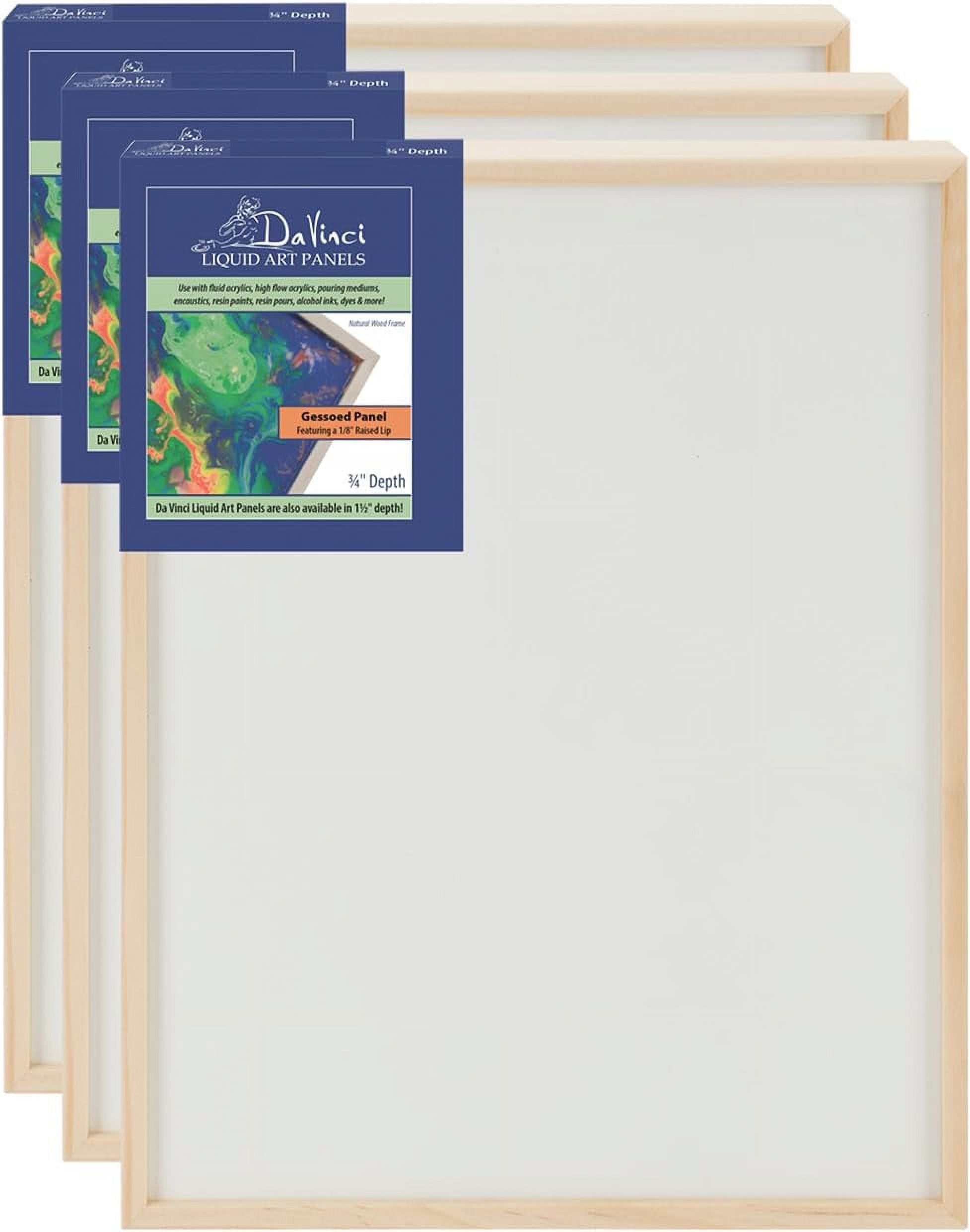 Jerry's Artarama Professional Art Panels for Fluid Acrylics (Pack of 3 ...