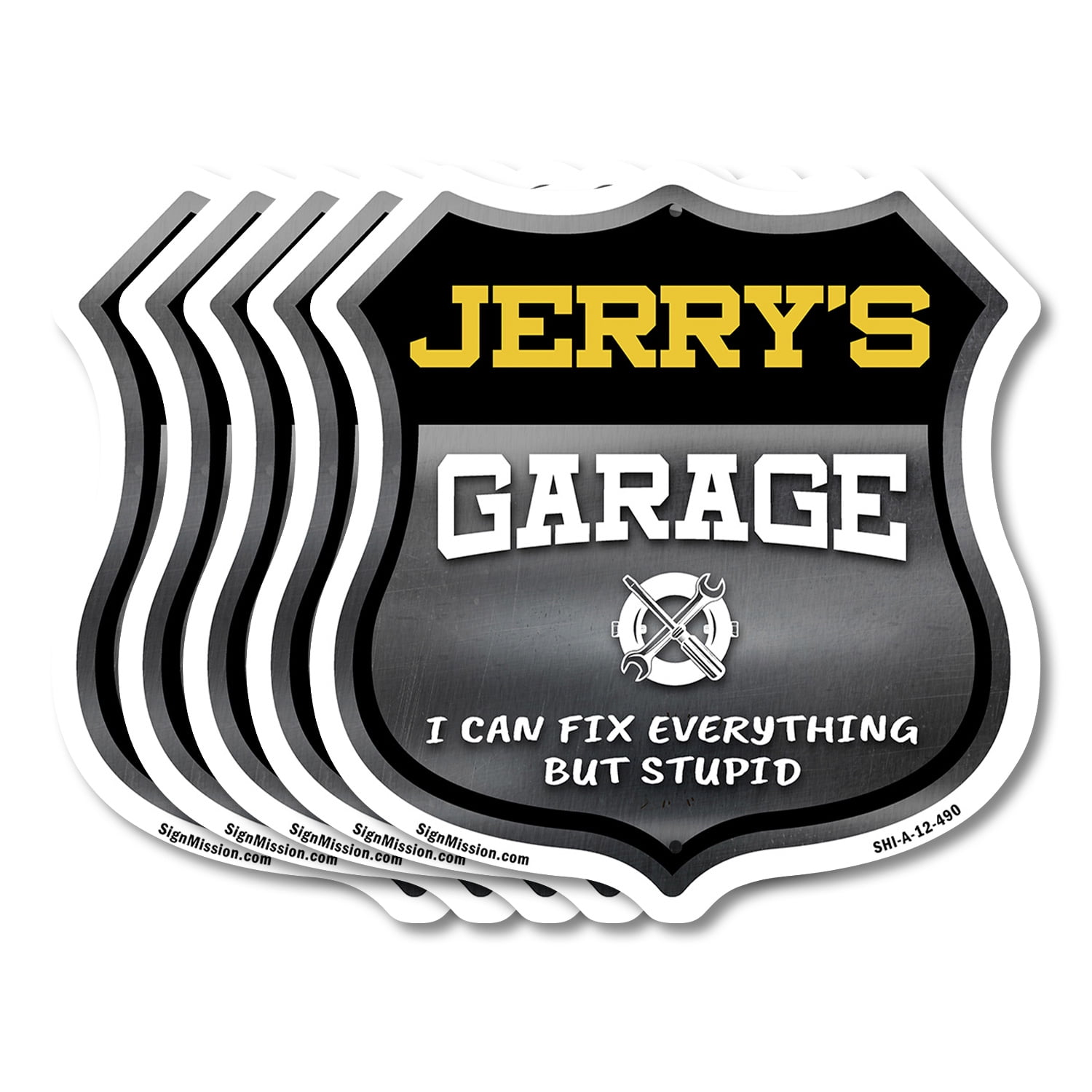 Jerry's Garage I Can Fix Everything But Stupid (5 Pack) 12 inch X 12 ...