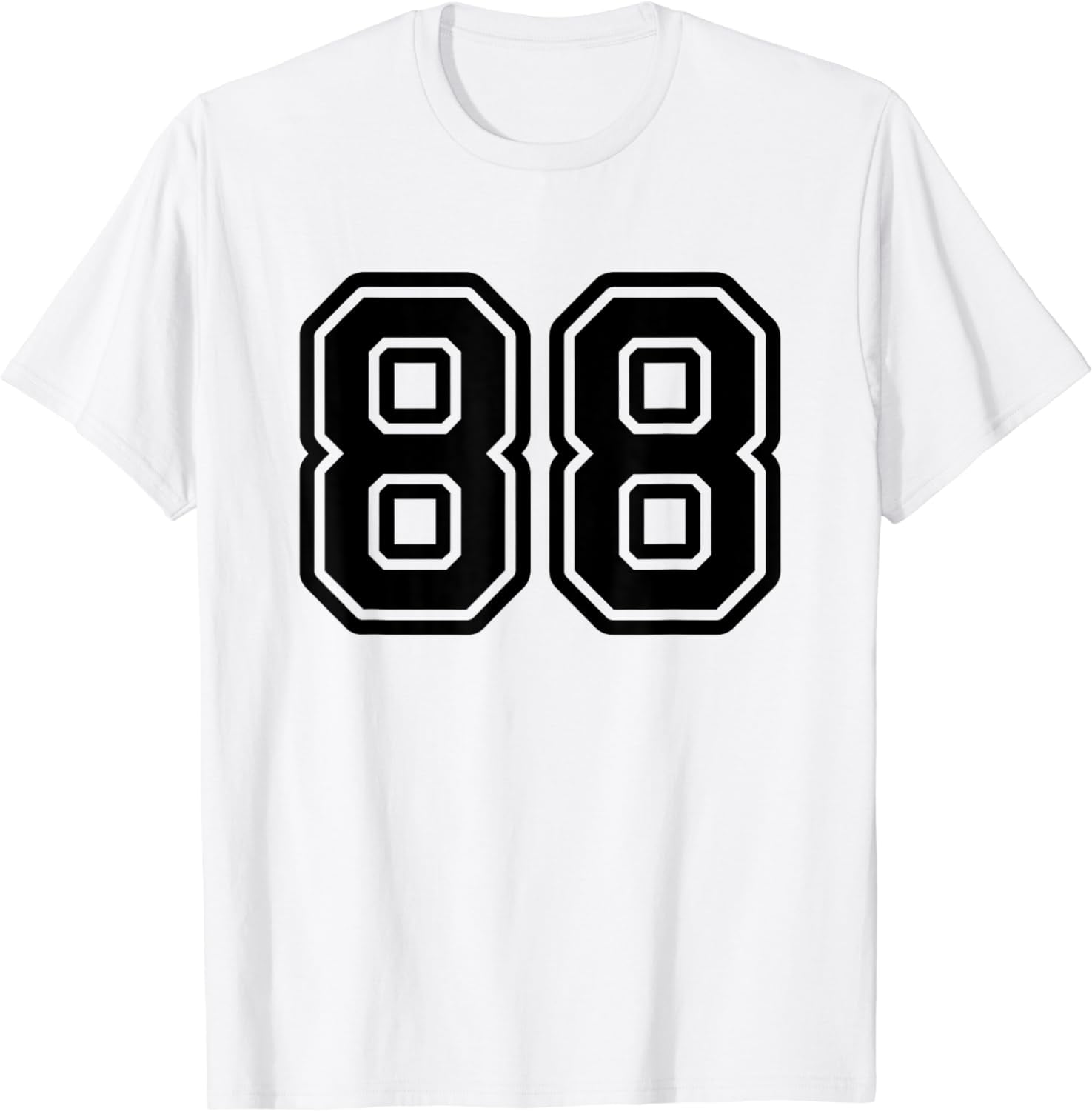 Jersey #88 Black Sports Team Jersey Number 88 T-Shirt - Walmart.com