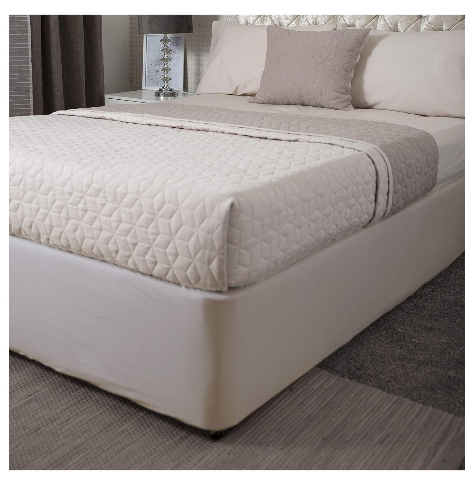 Jersey Base Wrap - Transform a drab looking bed base (Linen, King ...