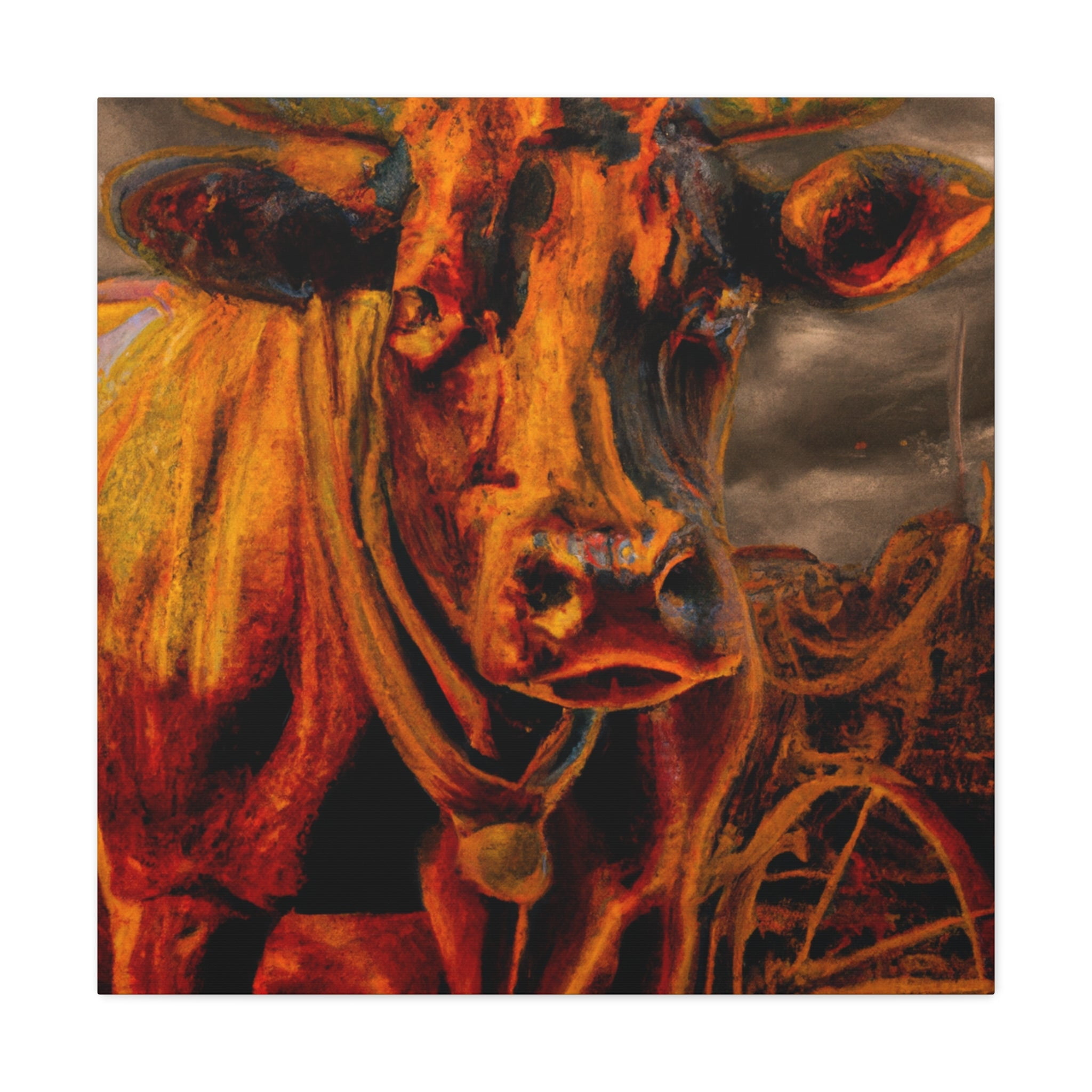 "Jersey Cow Steam-Dream" - Canvas - Walmart.com
