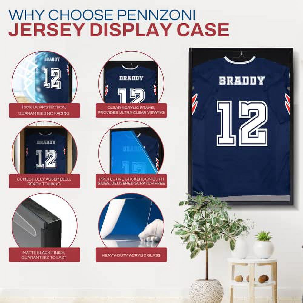 Jersey Display Frame Case, Acrylic Shadow Box for Jersey Display ...