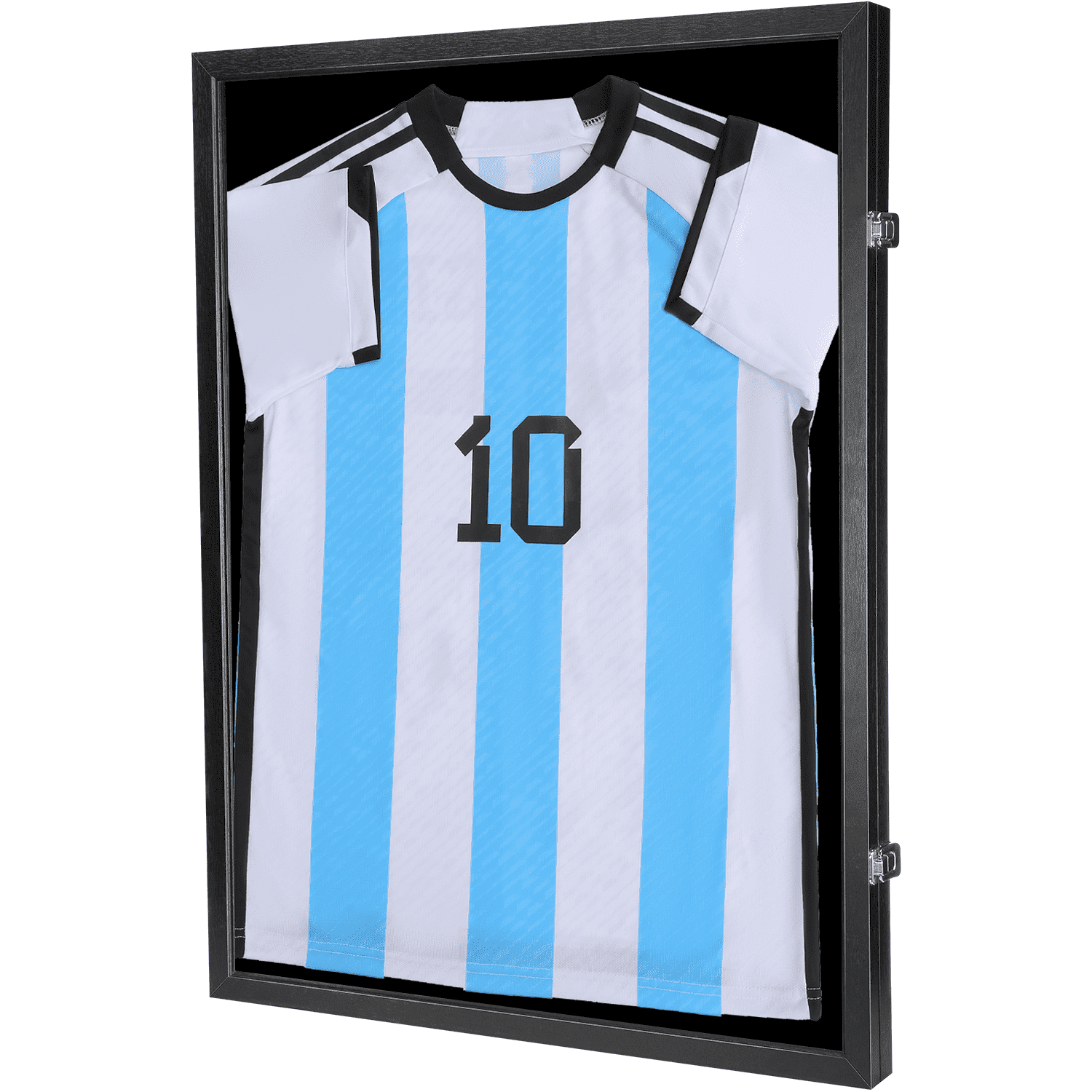 Jersey Display Frame Case - Large Black Frame with UV-Resistant Fading ...