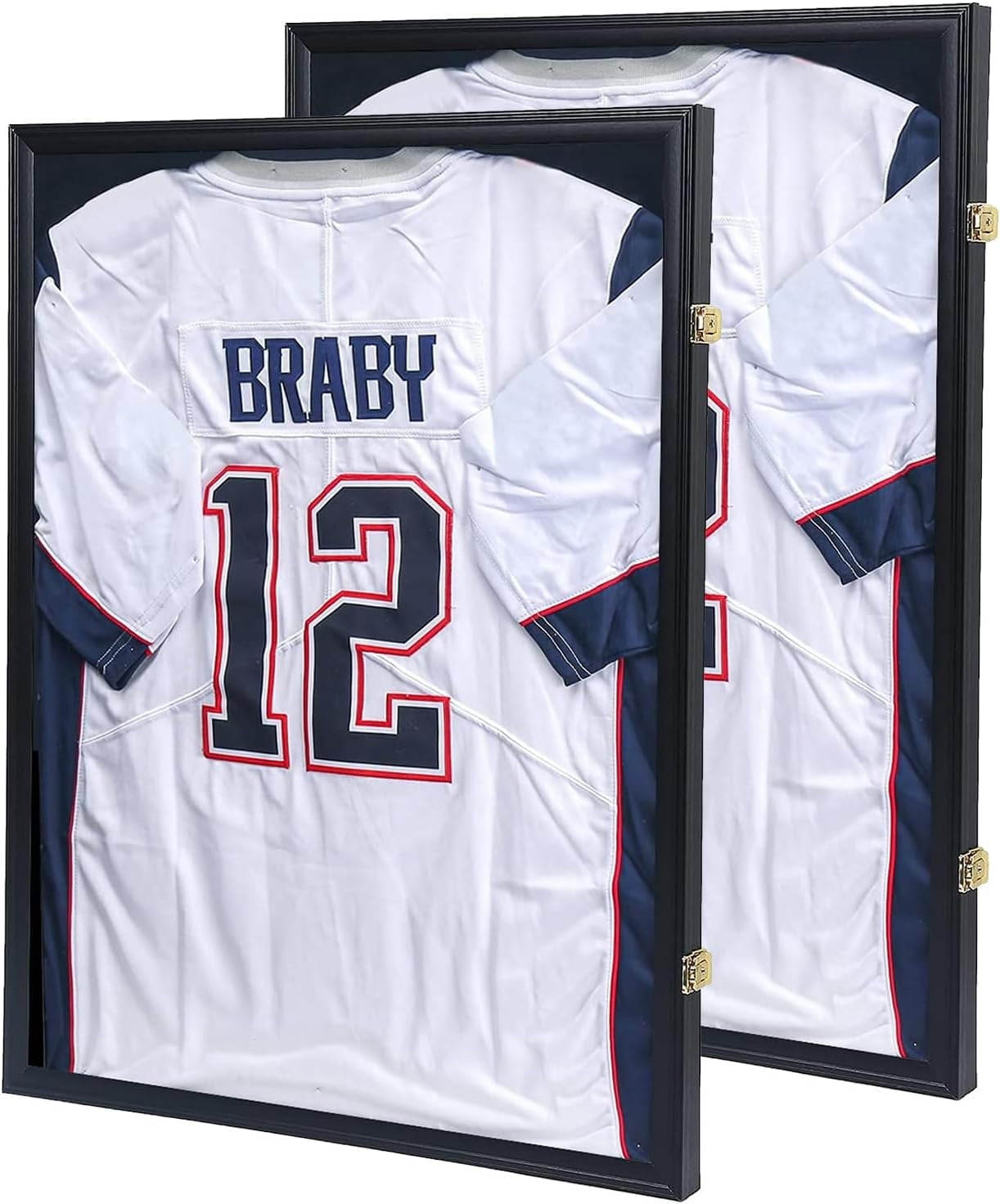 Jersey Display Frame Case - Large Lockable Frames Shadow Box with UV ...