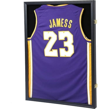 Zimtown Lockable Jersey Display Frame Case Shadow Box with UV ...