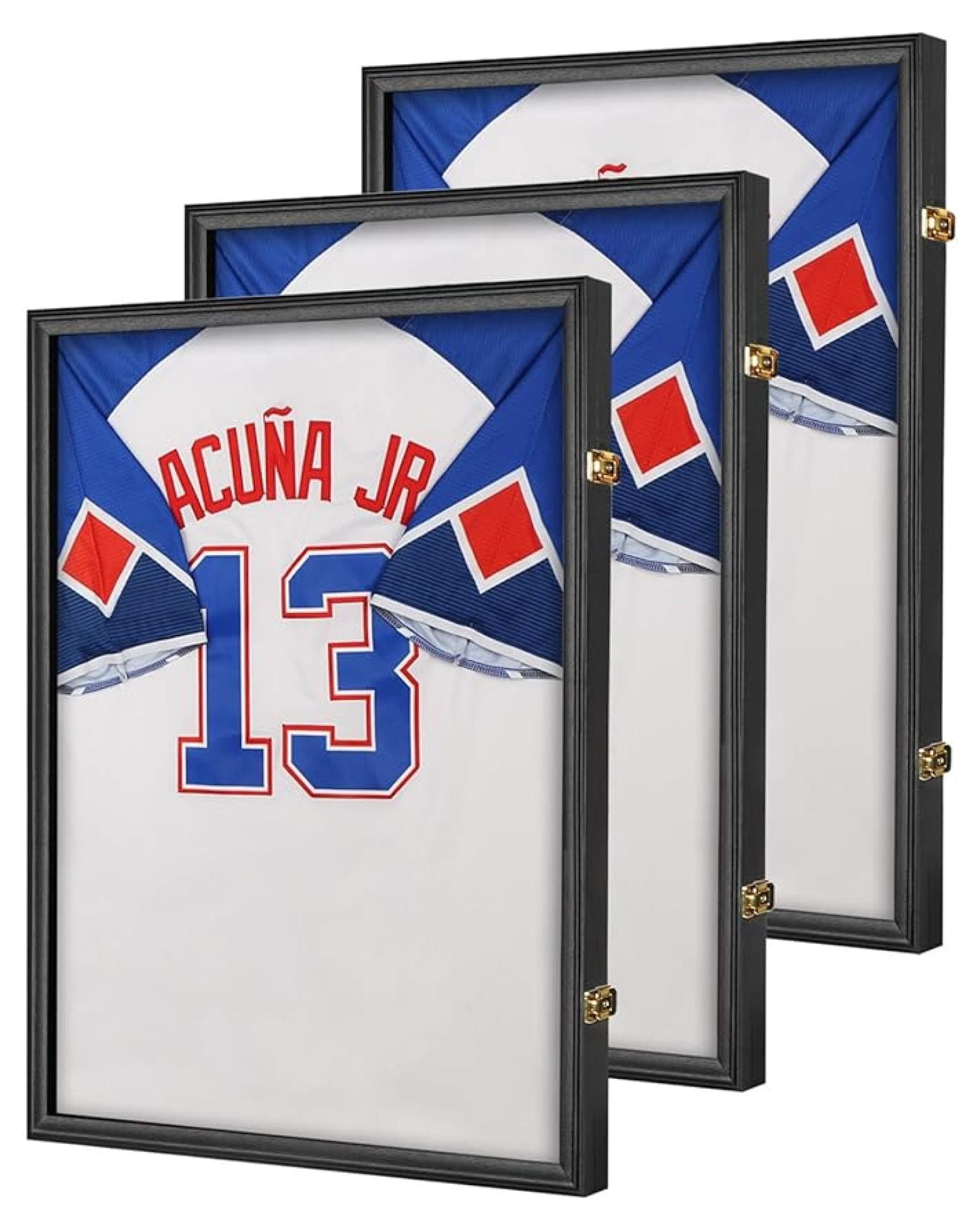 Jersey Frame Display Case 3 Pack- Large Sports Jersey Display Case ...