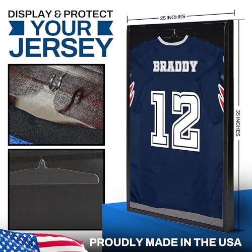 Jersey Frame Display Case - Crystal Clear Acrylic Jersey Frame for ...