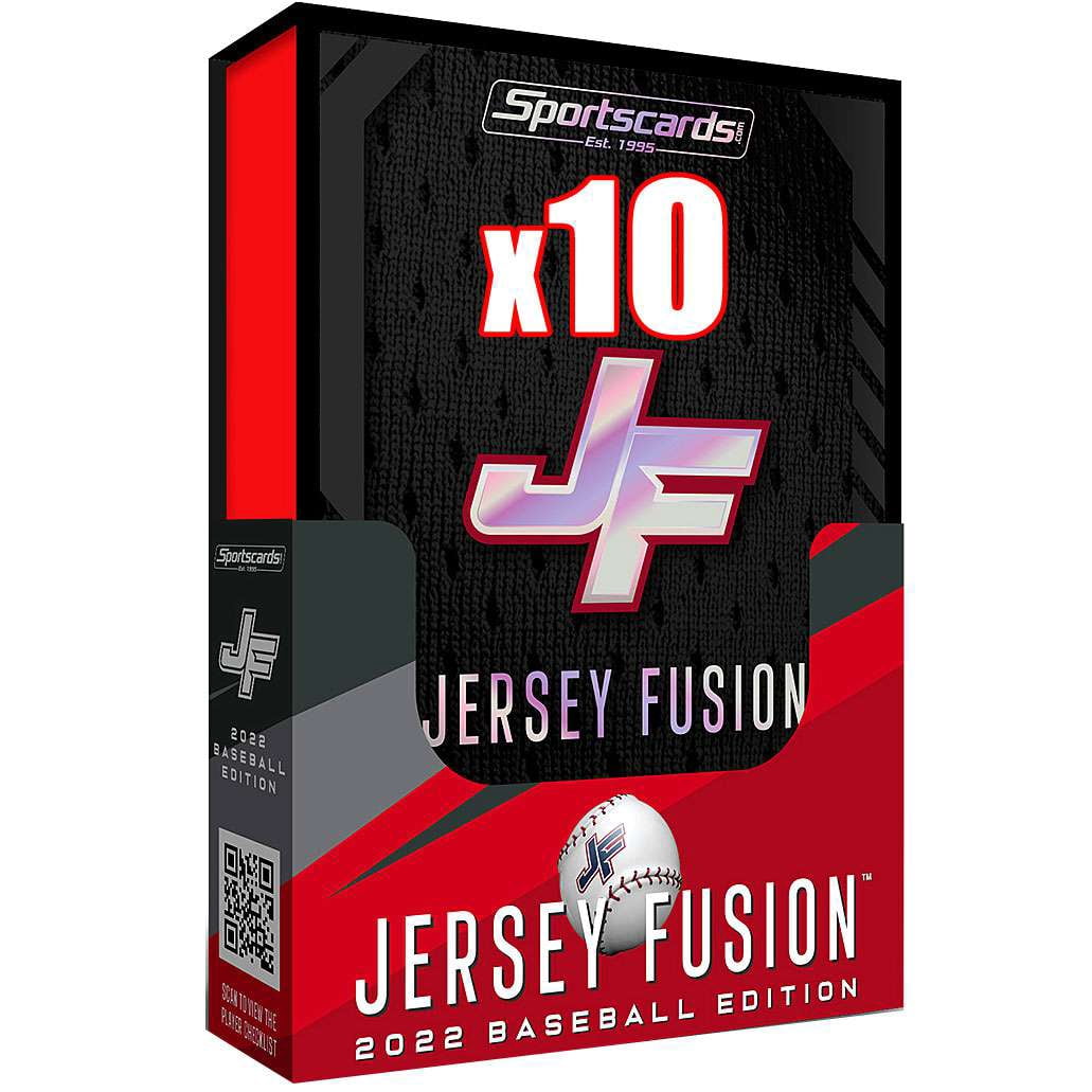 Jersey Fusion 2022 Baseball DISPLAY of 10 Trading Card MINI Boxes ...
