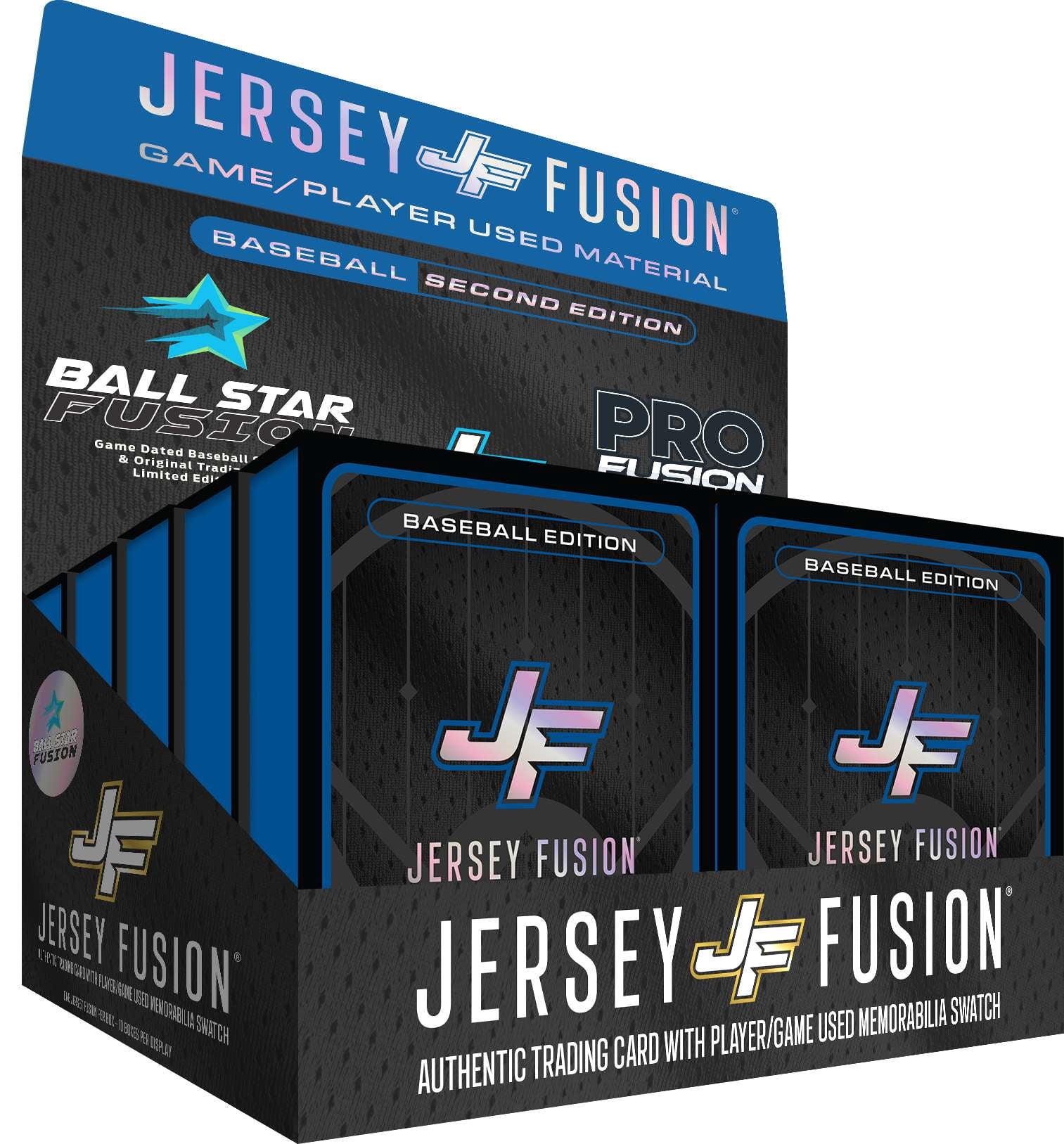 Jersey Fusion Baseball 2nd Edition DISPLAY of 10 Trading Card MINI ...