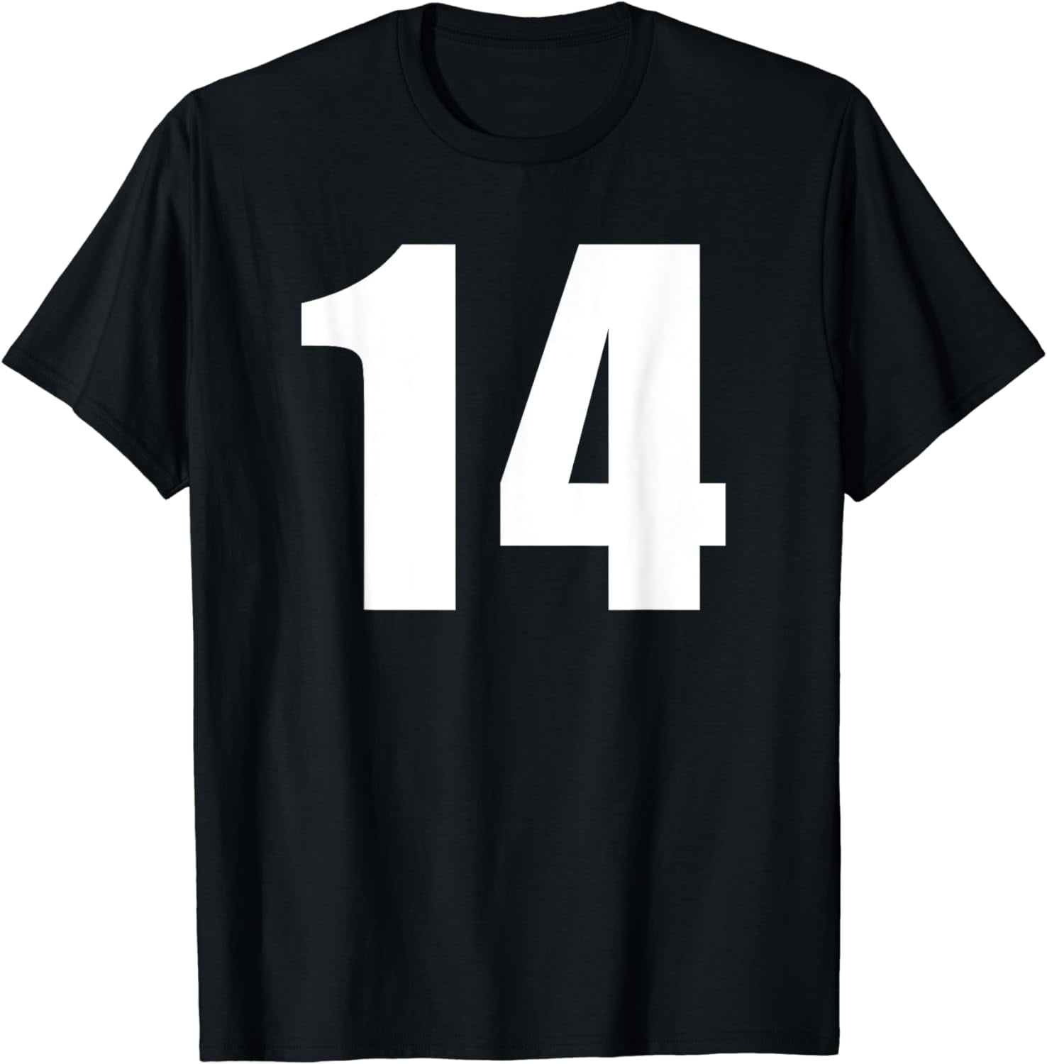 Jersey Number 14 Baseball Football Soccer Basketball Shirt T-Shirt ...