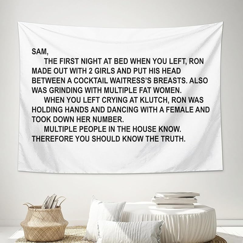 Jersey Shore Tapestry Funny Tapestries Wall Hanging Jersey Shore Letter ...