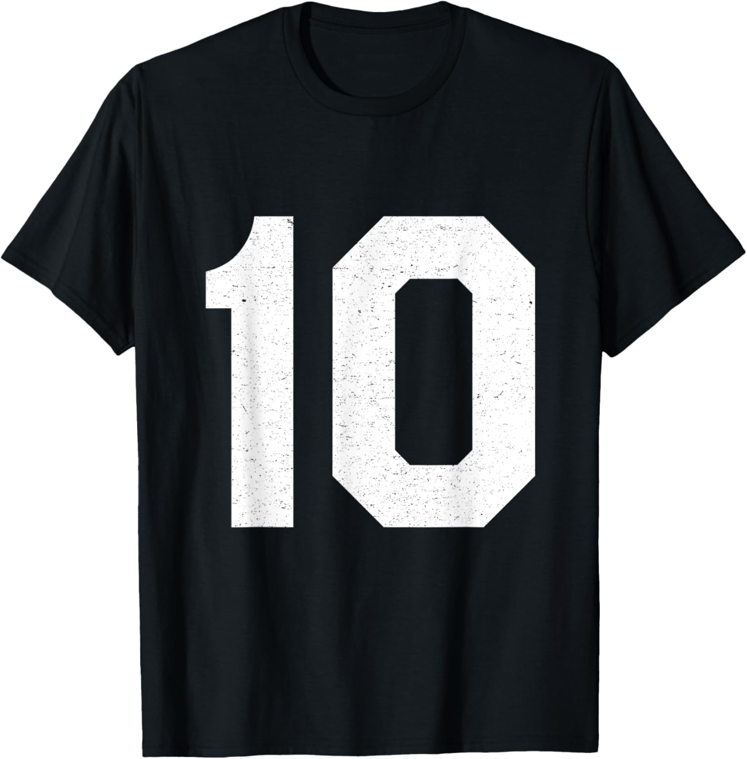 Jersey Uniform Number #10 T-Shirt - Walmart.com