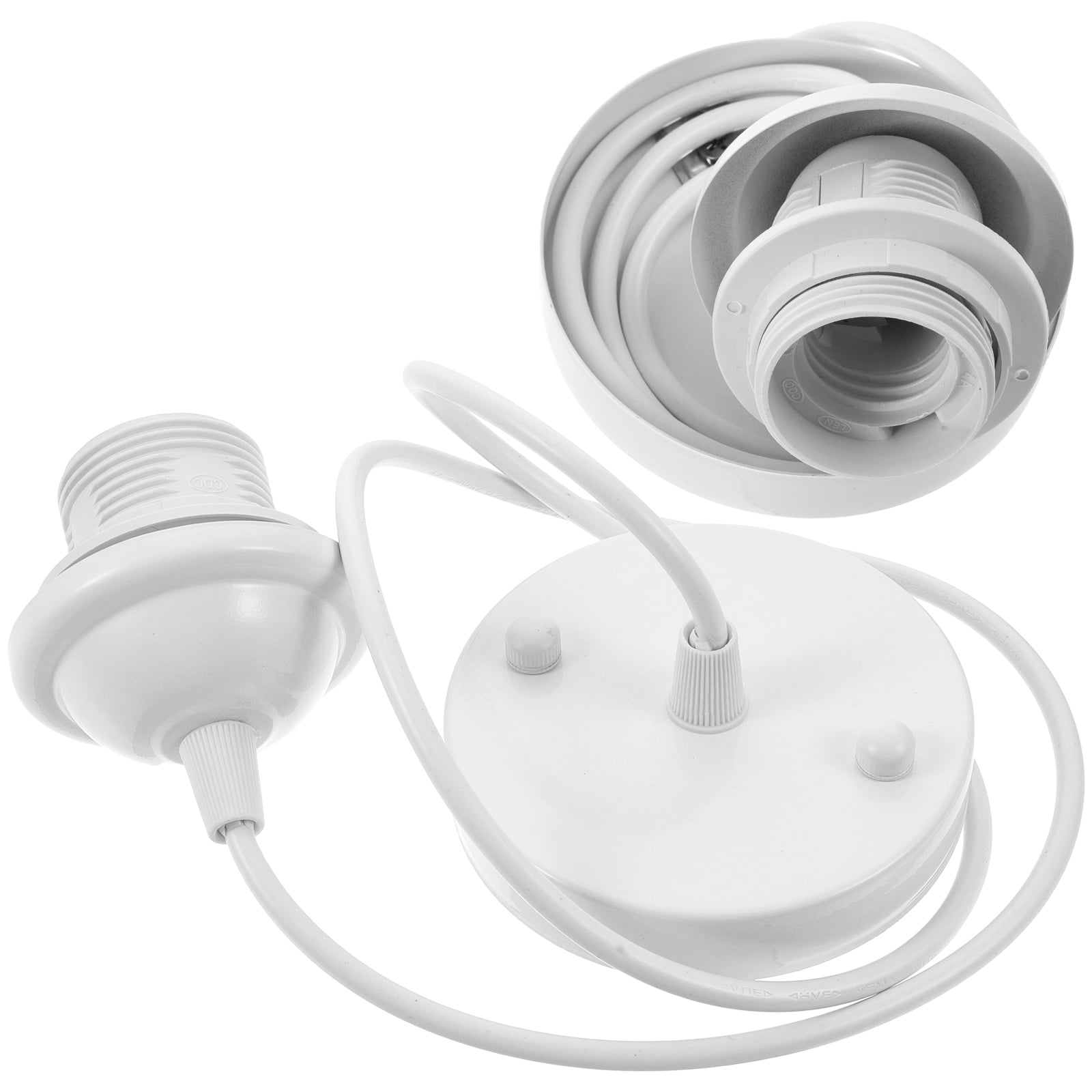 Jert E27 Thread Lamp Holder Industrial Pendant Light Kit - Walmart.com