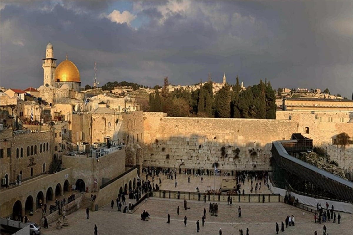 Jerusalem Cityscape Photography Backdrop Western Wall David Background ...