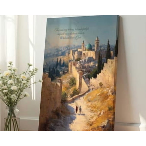 Jerusalem Holy City Christian Landscape Poster, Poster Home Decor ...
