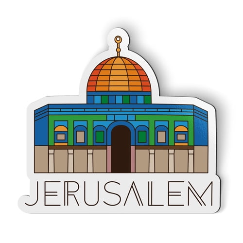 Jerusalem Israel Dome of the Rock - 5" Magnet for Car Locker ...