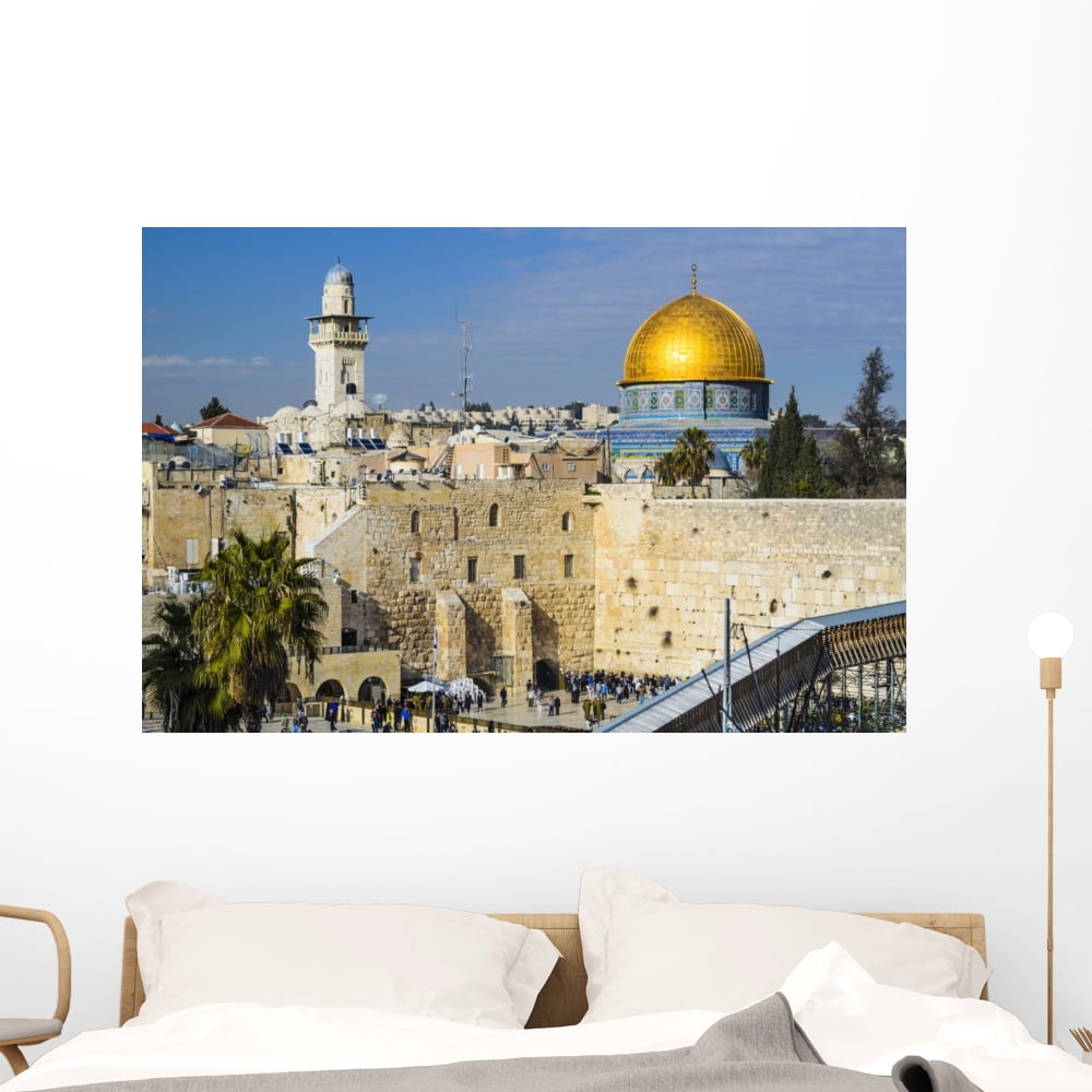 Jerusalem Israel Old City Wall Mural by Wallmonkeys Peel and Stick ...