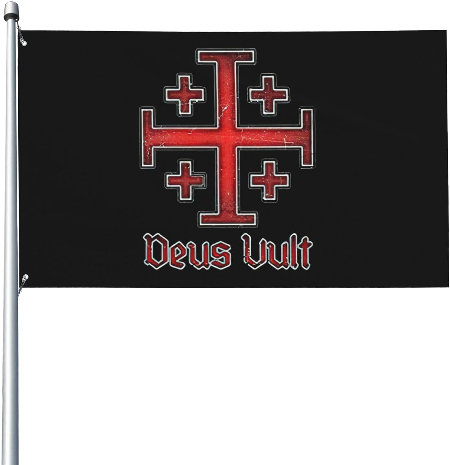 Jerusalem Knight Templar Crusader Cross Deus Vult Flag Outdoor ...
