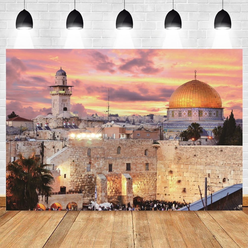 Jerusalem Photography Backdrop Tower David Old Ancient City Landmark ...