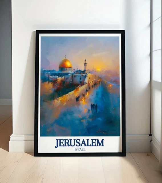 Jerusalem Travel Print - The Western Wall Dome Of The Rock Art NO ...