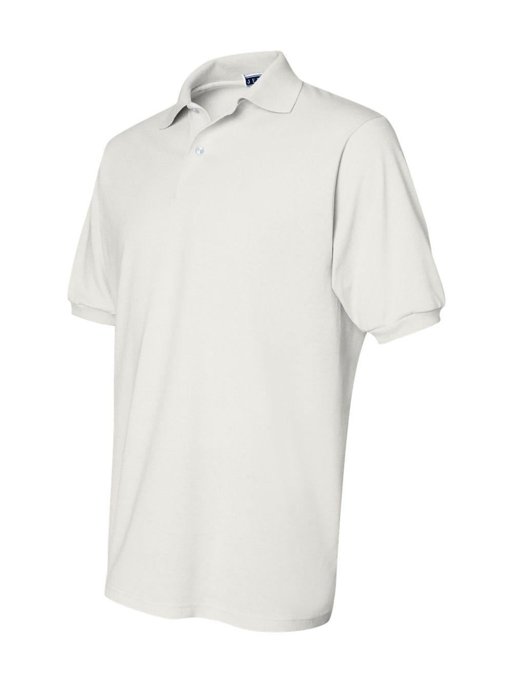 Jerzees 5.6 oz. 50/50 Jersey Polo with SpotShield (437) White, 5XL ...