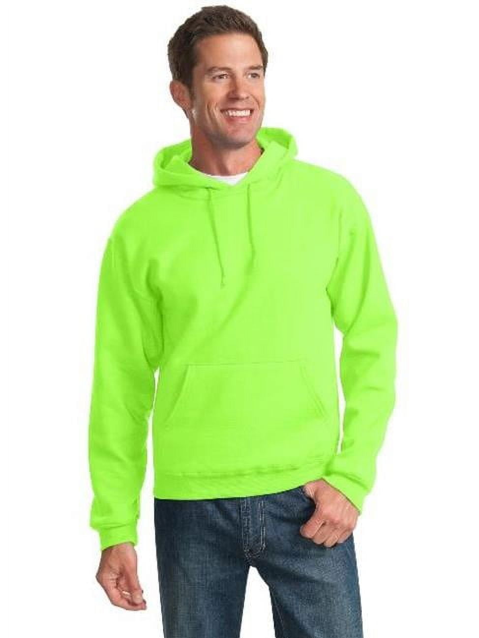 Jerzees 996M Mens NuBlend Pullover Hooded Sweatshirt, Neon Green ...