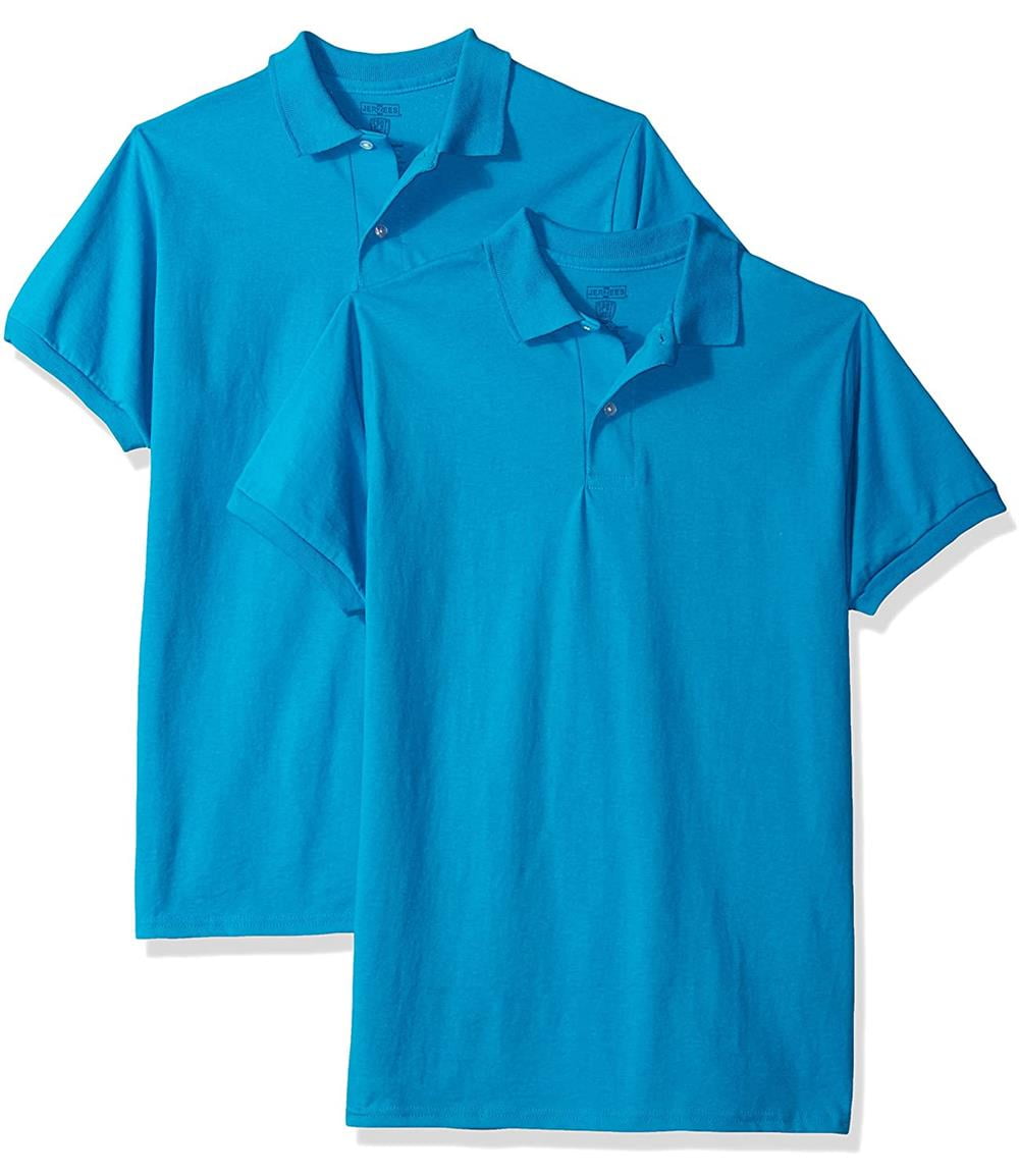 Jerzees Boys' SpotShield Short Sleeve Uniform Polo (2-Pack), California ...