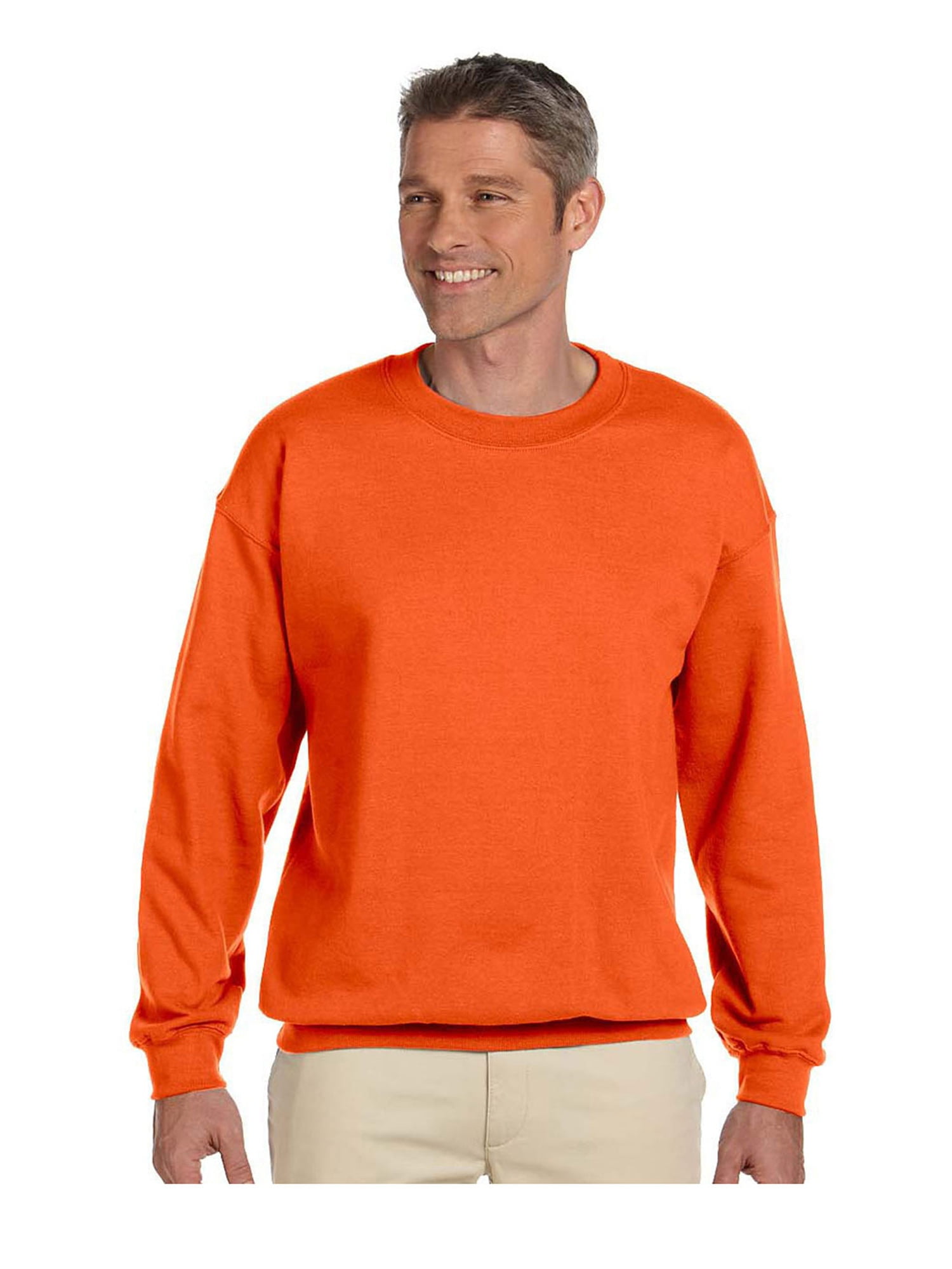 Jerzees Men's 1X1 Rib Cuffs Crewneck Sweatshirt, Style 4662M - Walmart.com
