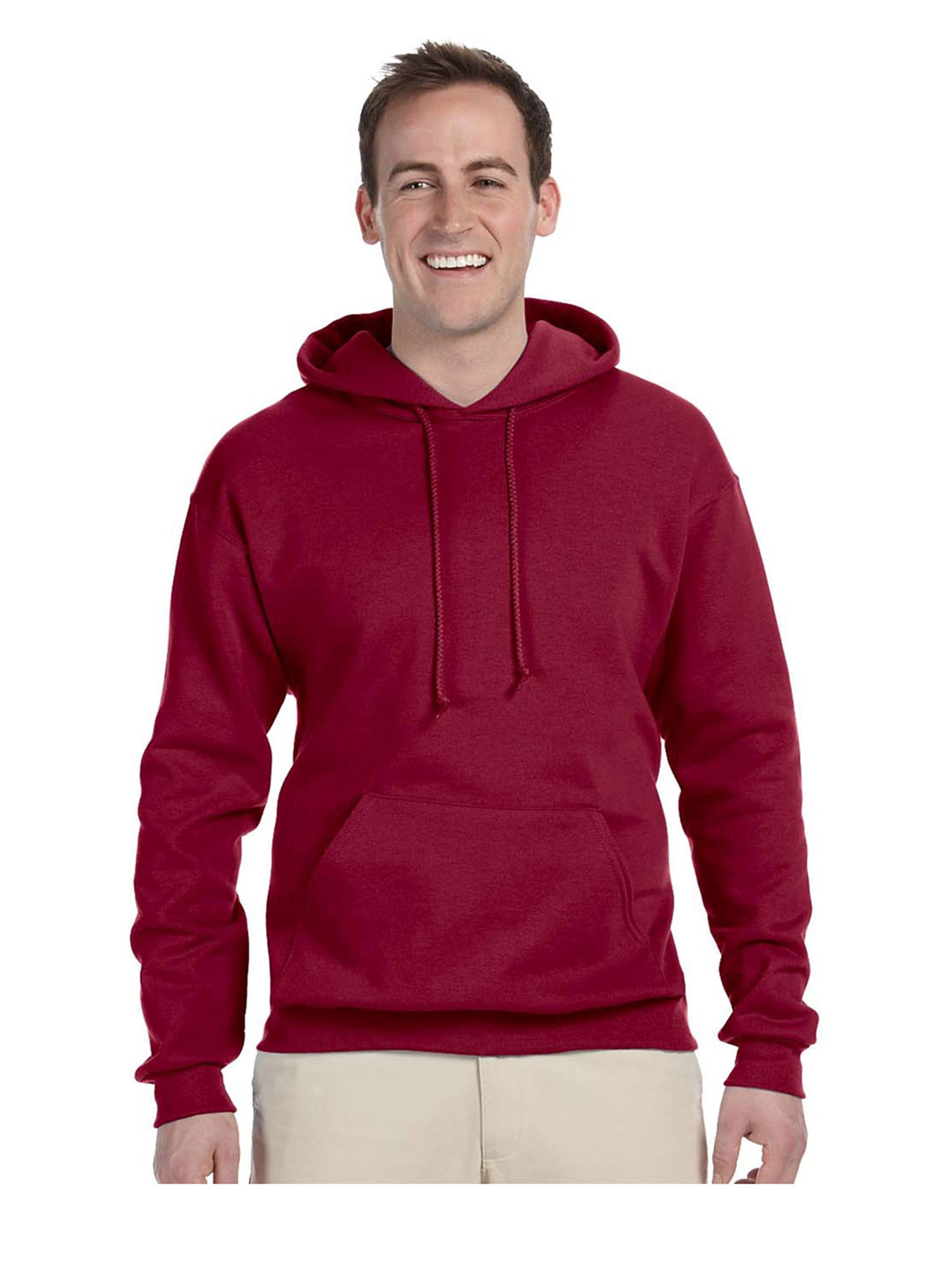 Jerzees Men's Drawstring Pouch Pocket Hooded Sweatshirt, Style 996M ...
